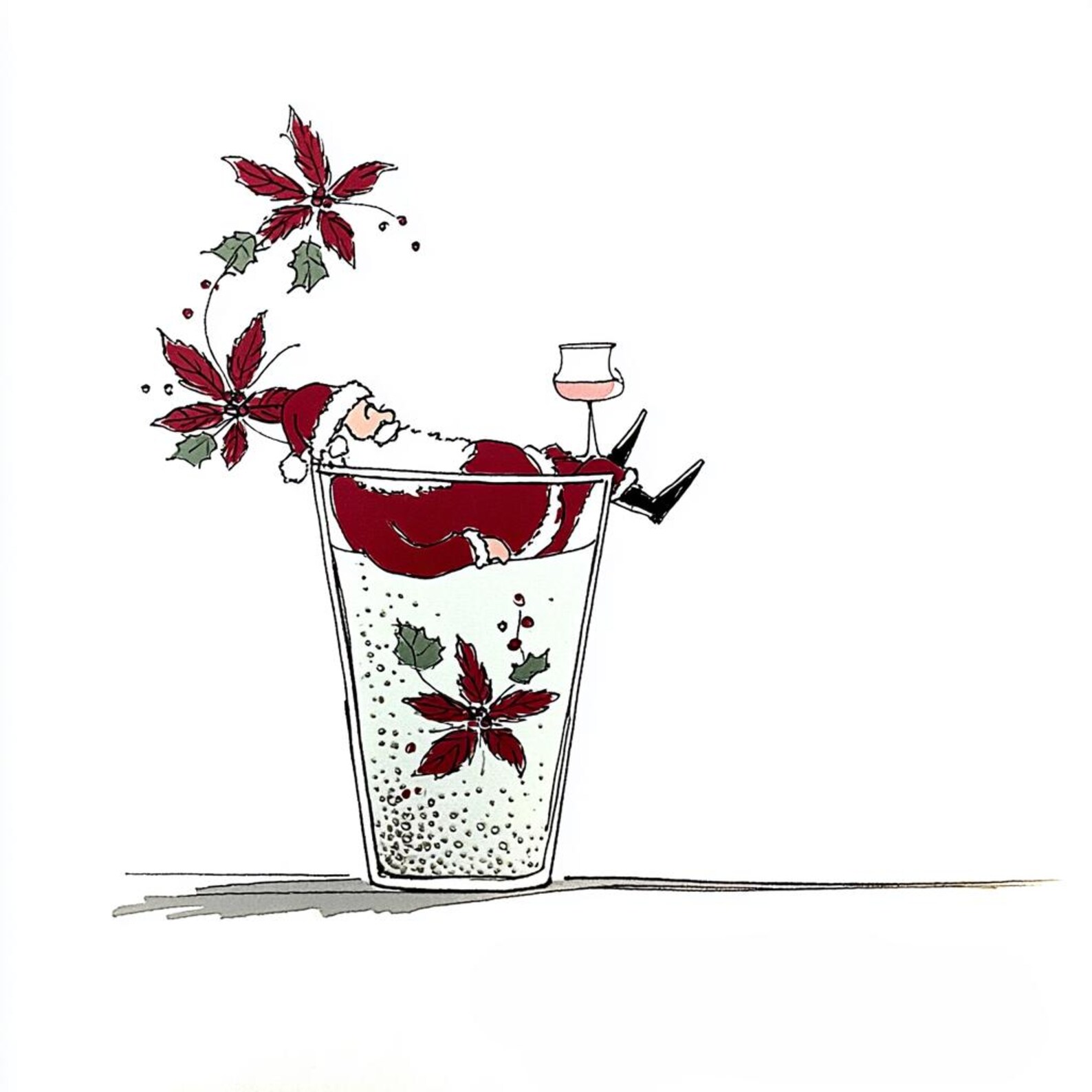 Santa Cocktail, Sipping Santa, Festive Drink, Holiday Cheer, Christmas ...