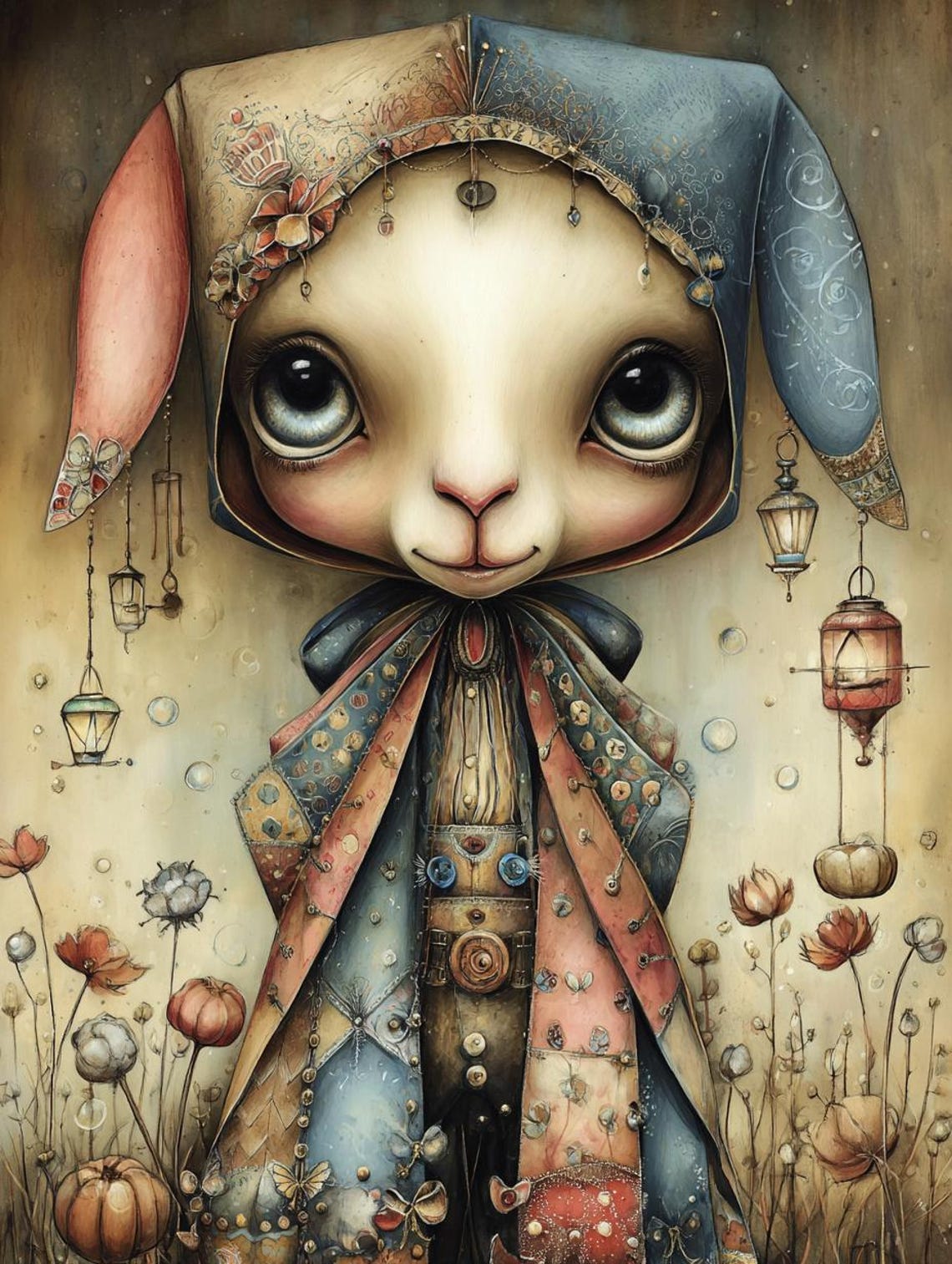 Gothic Goat, Fantasy Art, Whimsical Goat, Dark Fairytale, Gothic Style ...