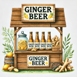 Cider Stand, Farm Drink Clipart, Apple Cider Art, Fresh Juice, Rustic ...