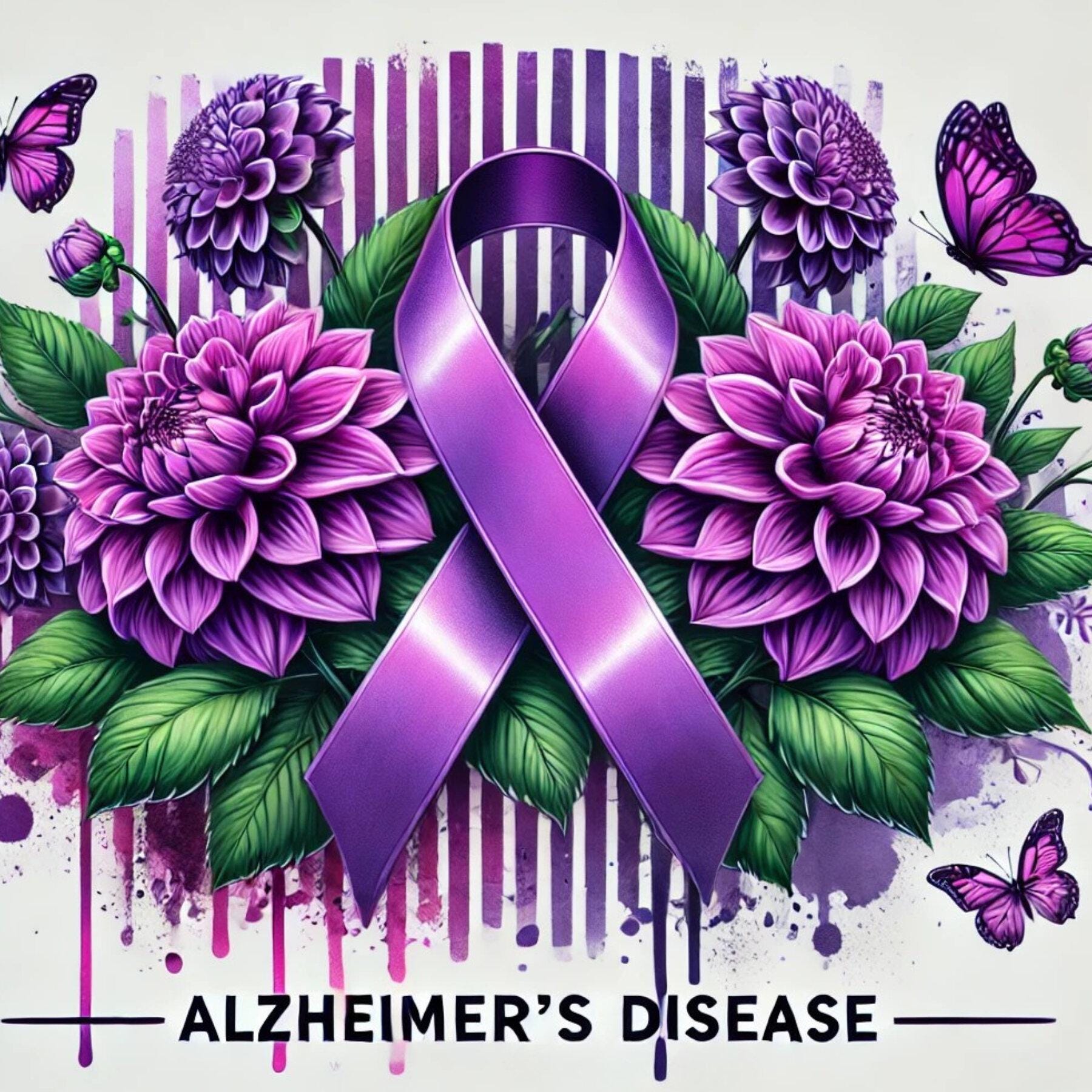 Alzheimer Awareness, Purple Ribbon Clipart, Dementia Support Art ...