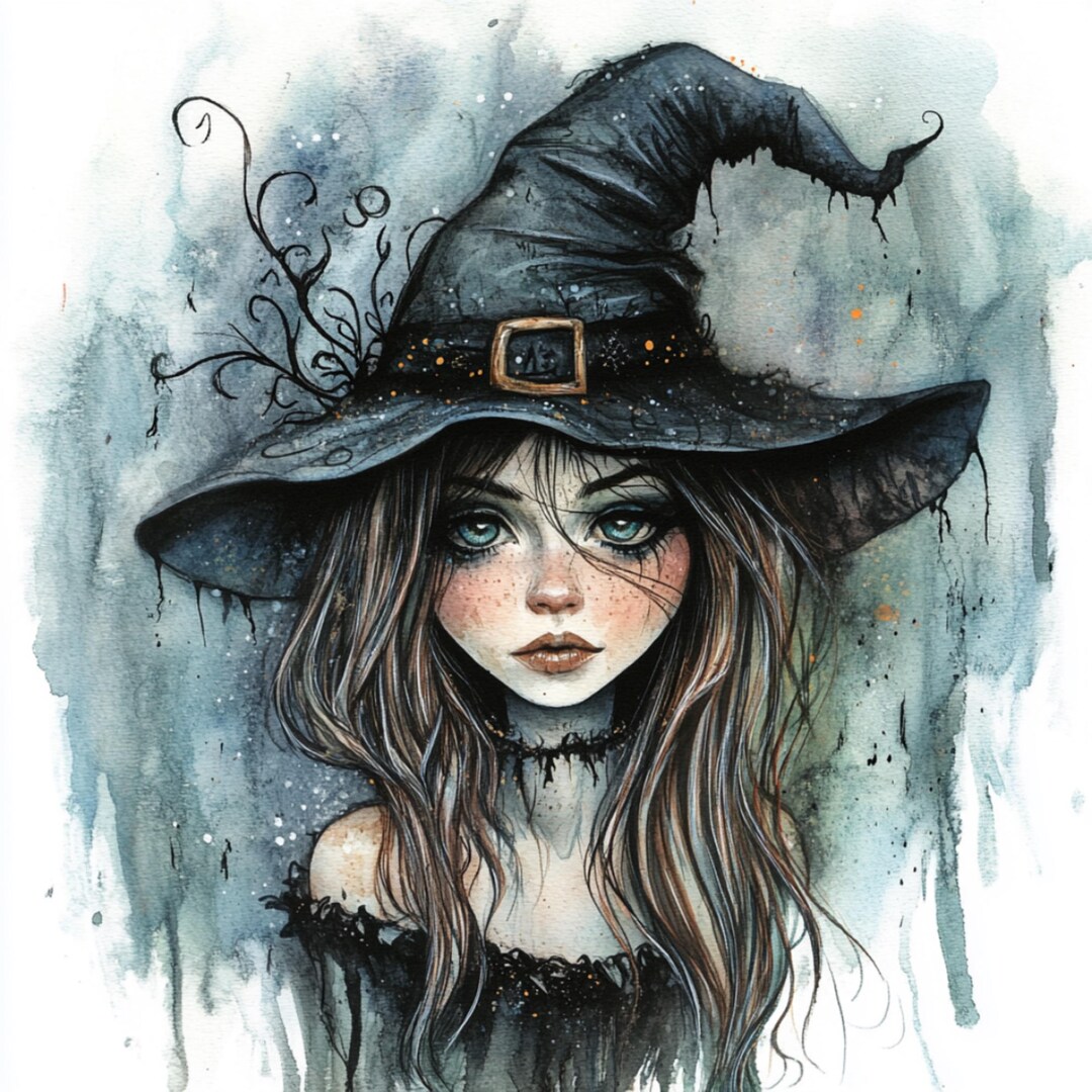 Witch Png Clipart, Spooky Girl, Gothic Witch Art, Halloween, Magic ...