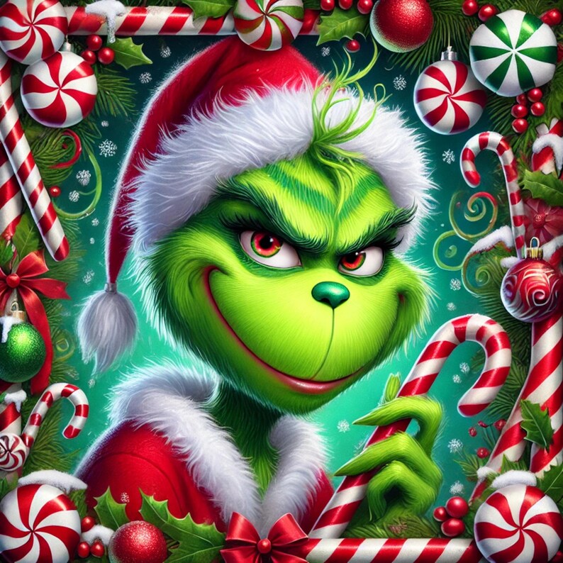 Christmas Grinch Clipart Bundle (4), Grinch Christmas, Grinch Holiday ...