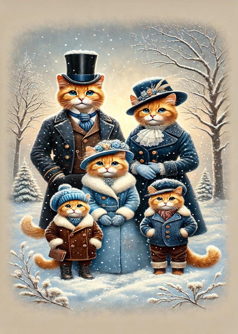 Victorian Cats - 12 Jpg Cats Images, Cute Cats, Cats in Clothes, Cats ...