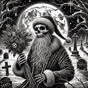 10 Dark Santa Clipart Images, Digital Prints, Santa Clipart, Santa ...