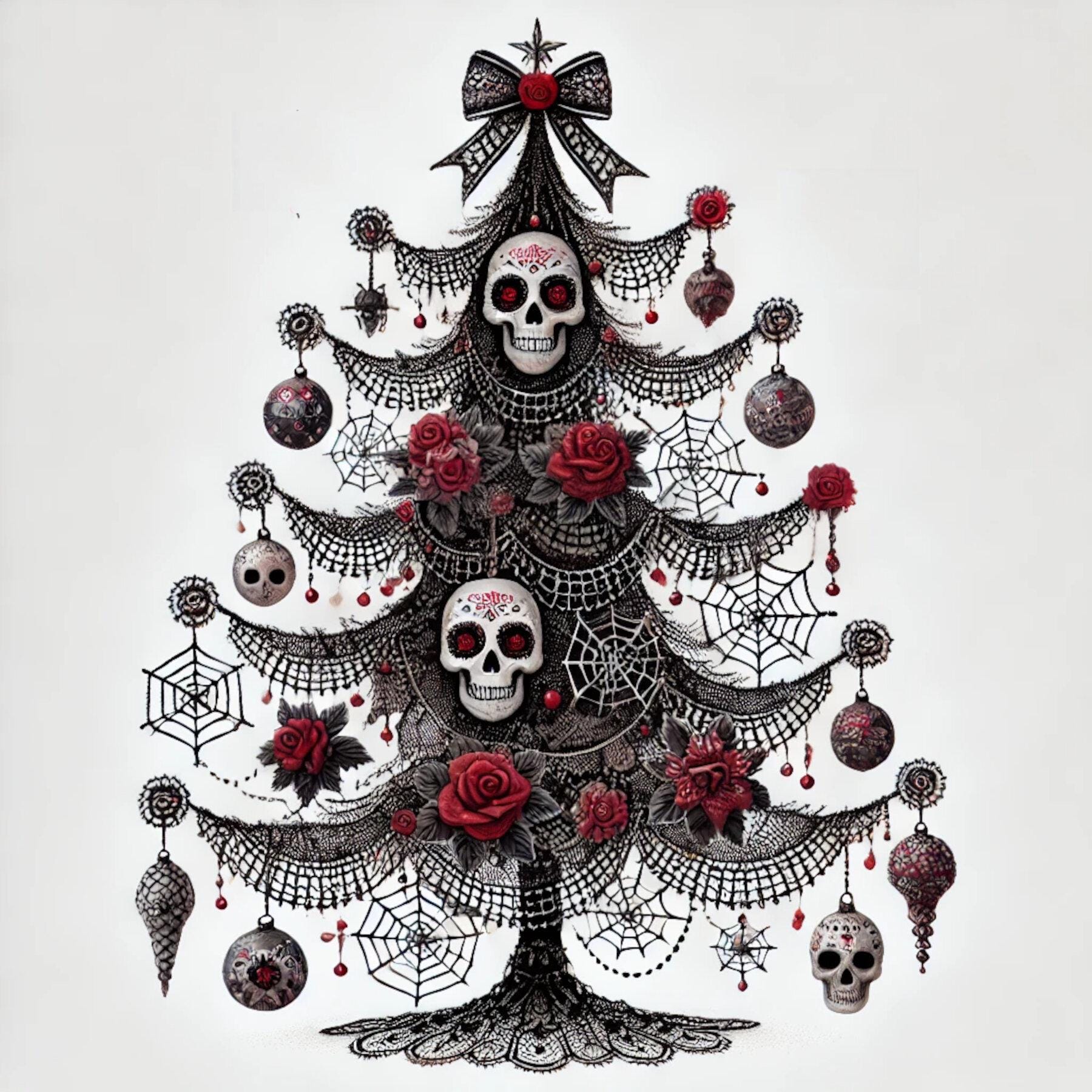 Gothic Christmas Trees, Gothic Christmas, Christmas Tree, Gothic Theme ...