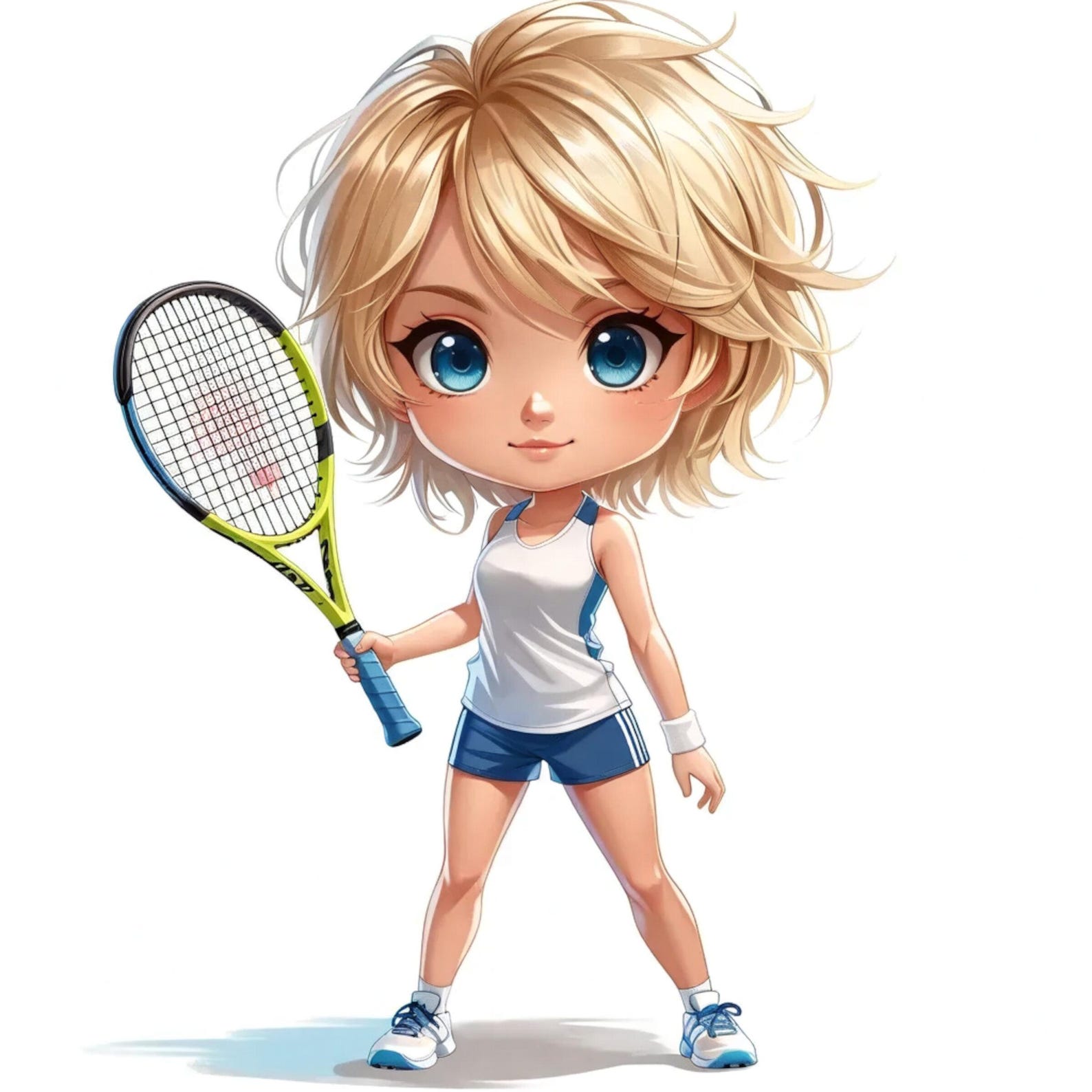 10 Tennis Girl Clipart, Chibi Girl, Tennis, Tennis Player, Wimbledon ...