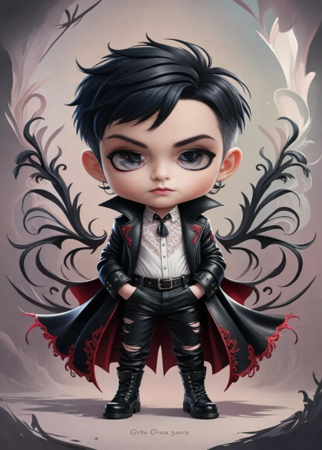 10 Goth Boy Clipart Images, Gothic Art, Gothic Trend, Goths, Chibi Boy ...