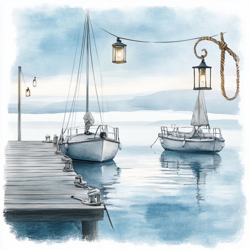 Marina Scenes - Etsy