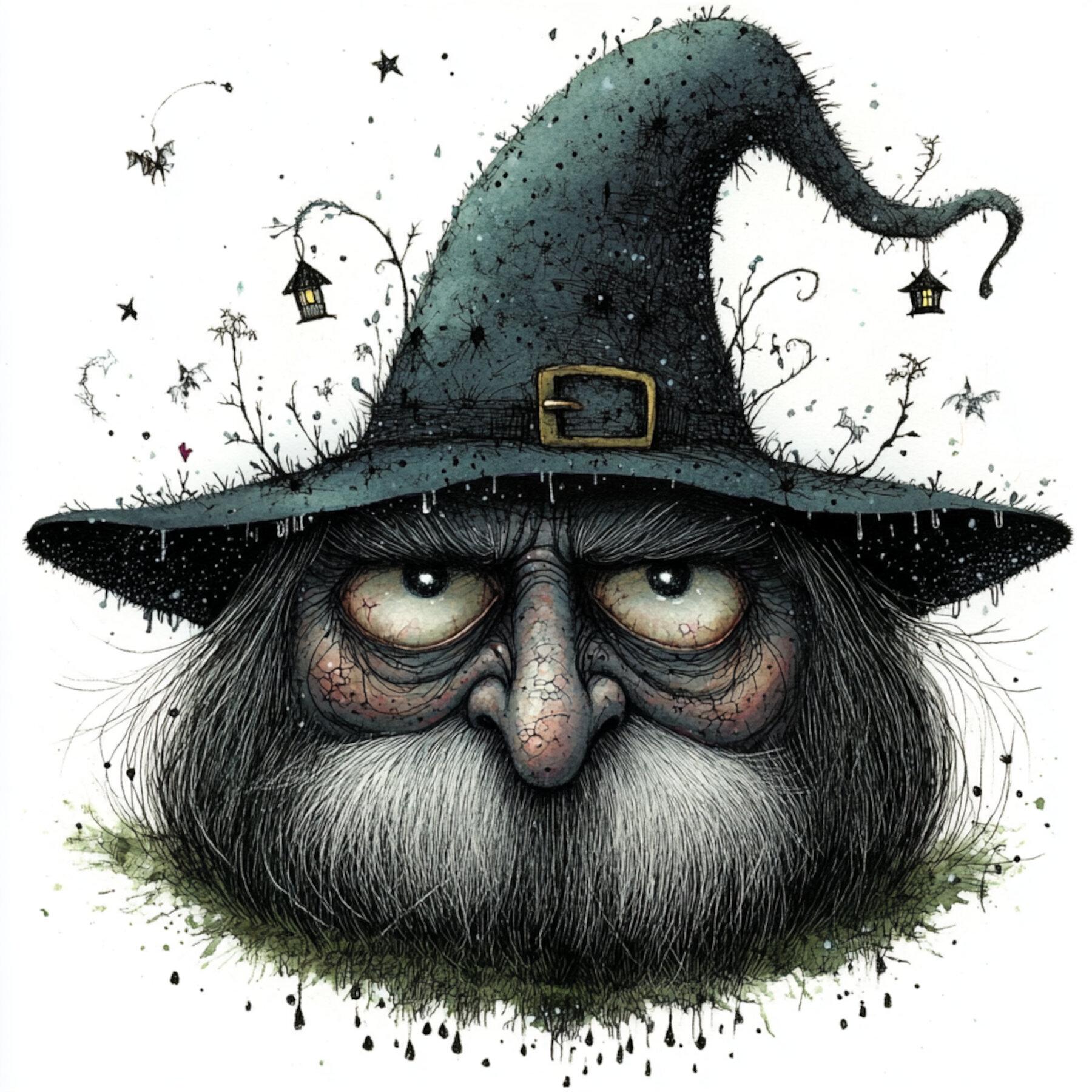 Ugly Wizard, Creepy Face, Witch Portrait, Dark Fantasy, Evil Wizard ...