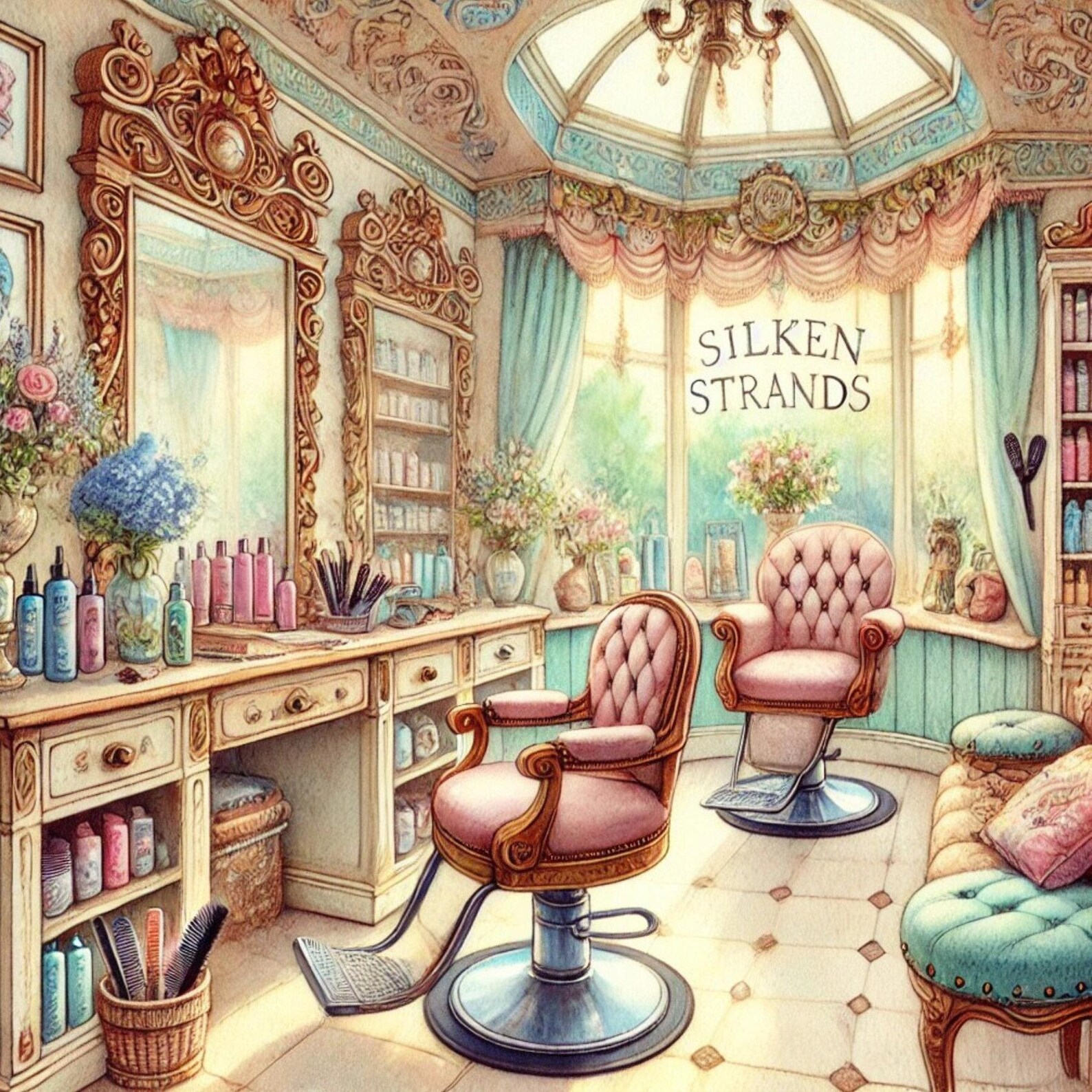 The Village Hairdresser, Hair Salon, Vintage Decor, Cozy Interior, Hair ...
