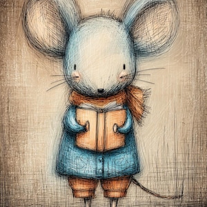 Woodland Animal Friends CLIPART, Storybook Rabbit and Fox, Whimsical ...