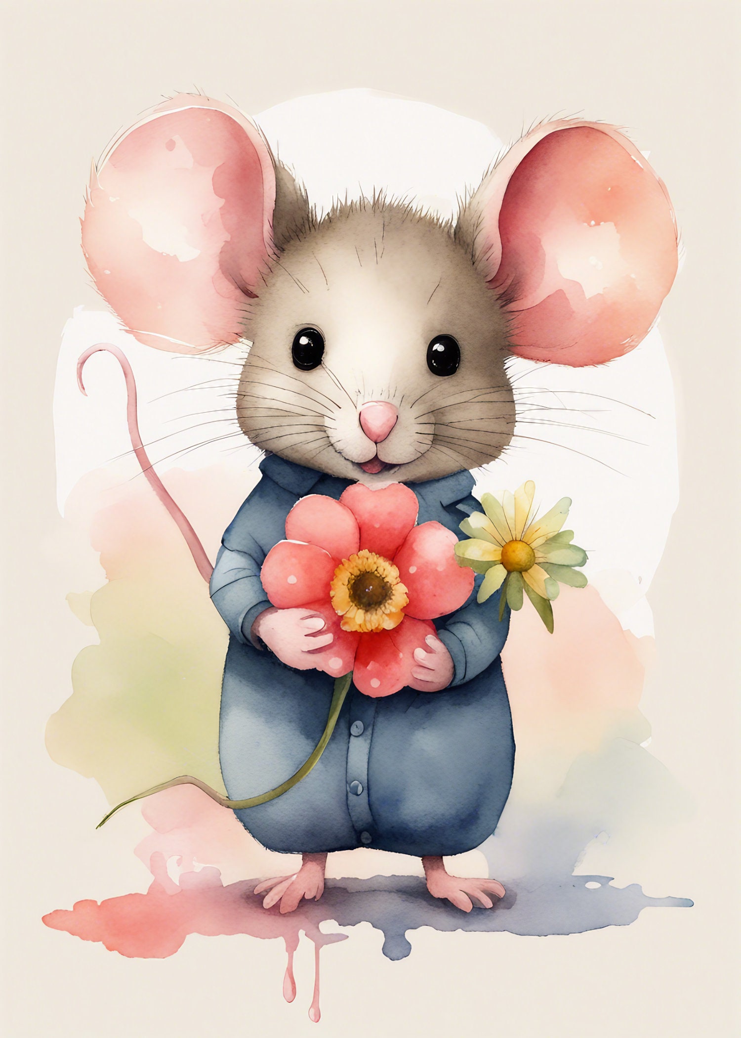 12 CUTE MICE PNG Files, Sublimation, Clip Art, T-shirts, High Quality ...