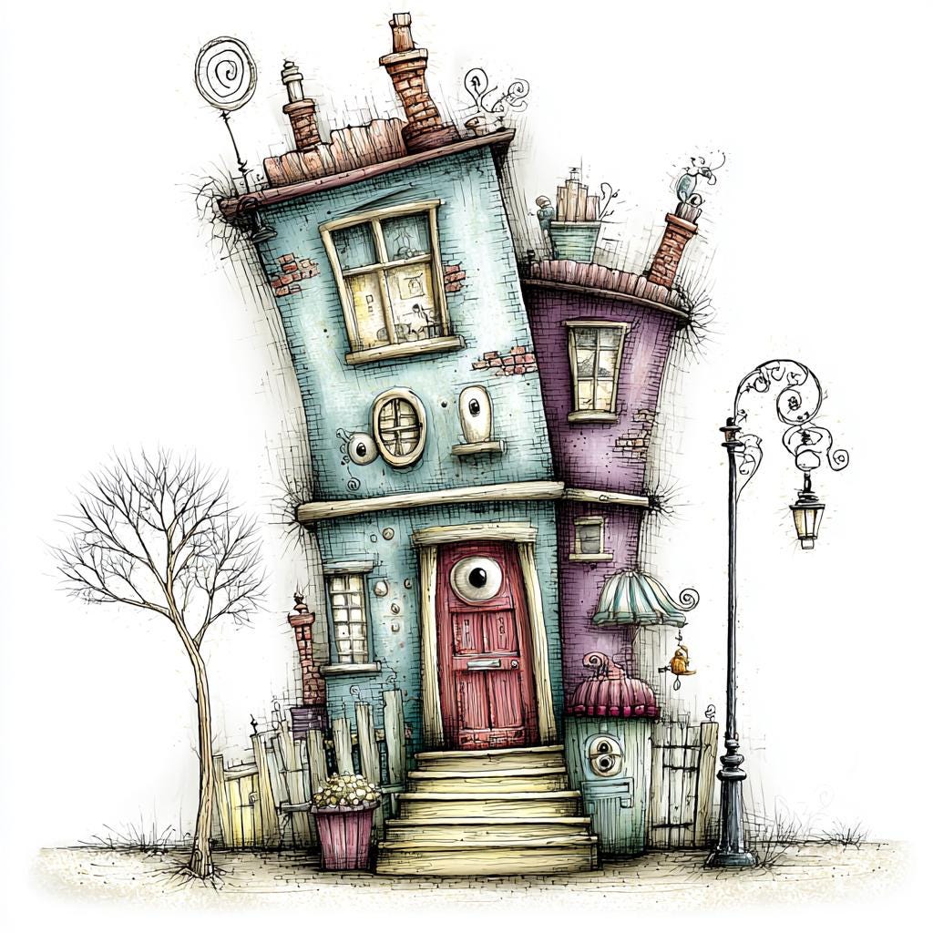 Whimsical Homes, Crooked Cottages, Quirky Houses, Fairytale Street ...