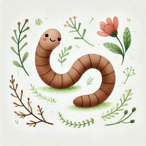 Garden Critters, Cute Animal Clipart, Whimsical Creatures, JPG Images ...