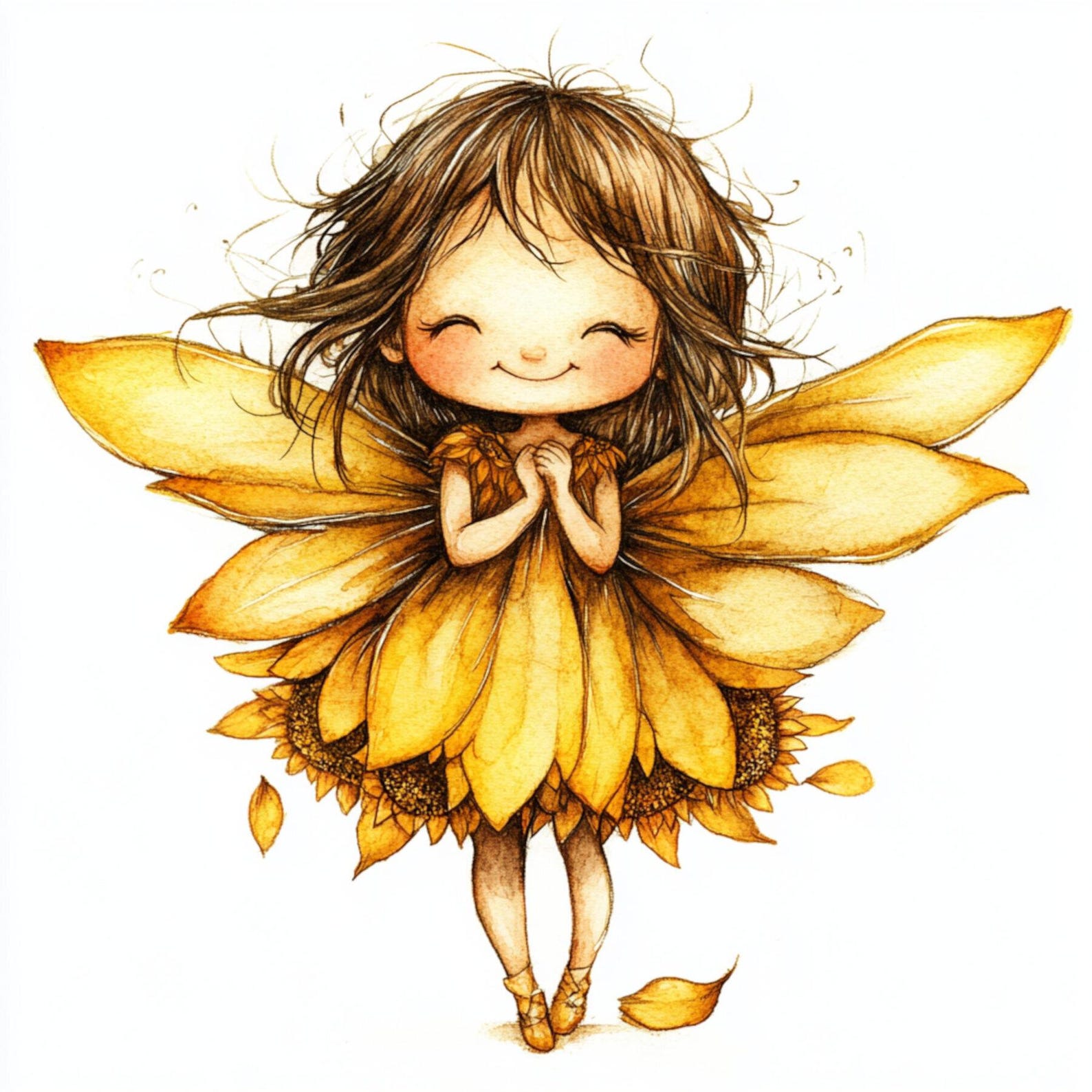 Sunbeam Sprites, Sunflower Fairy, Flower Fairy Art, Sunflower Princess ...