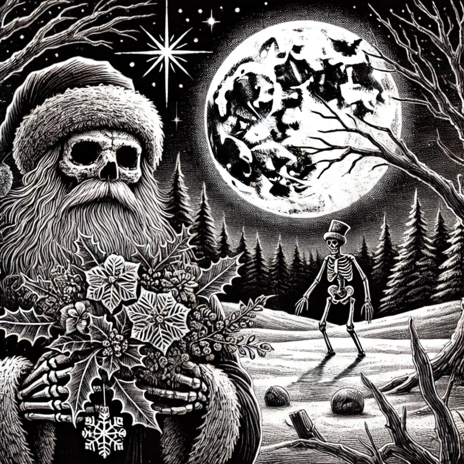 10 Dark Santa Clipart Images, Digital Prints, Santa Clipart, Santa ...