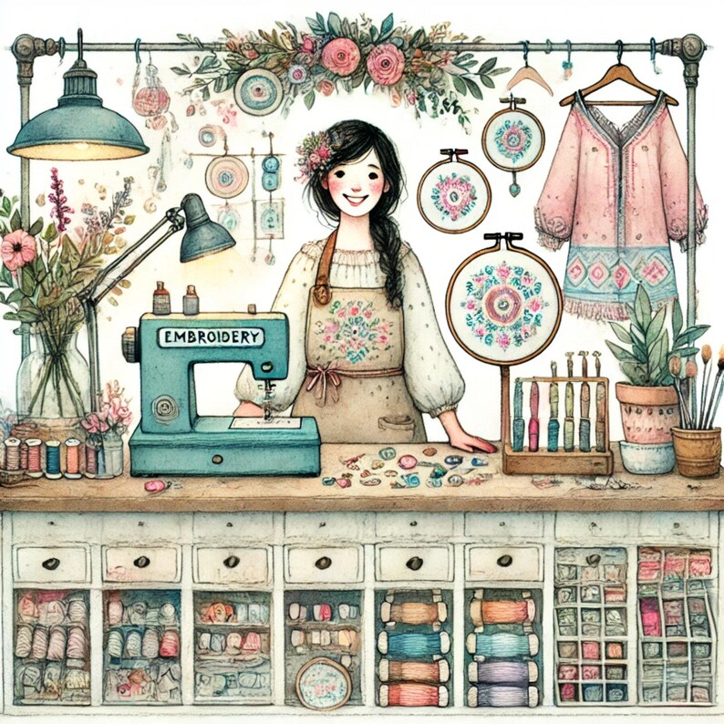 The Embroidery Shop, Embroidery Boutique, Handmade Embroidery ...