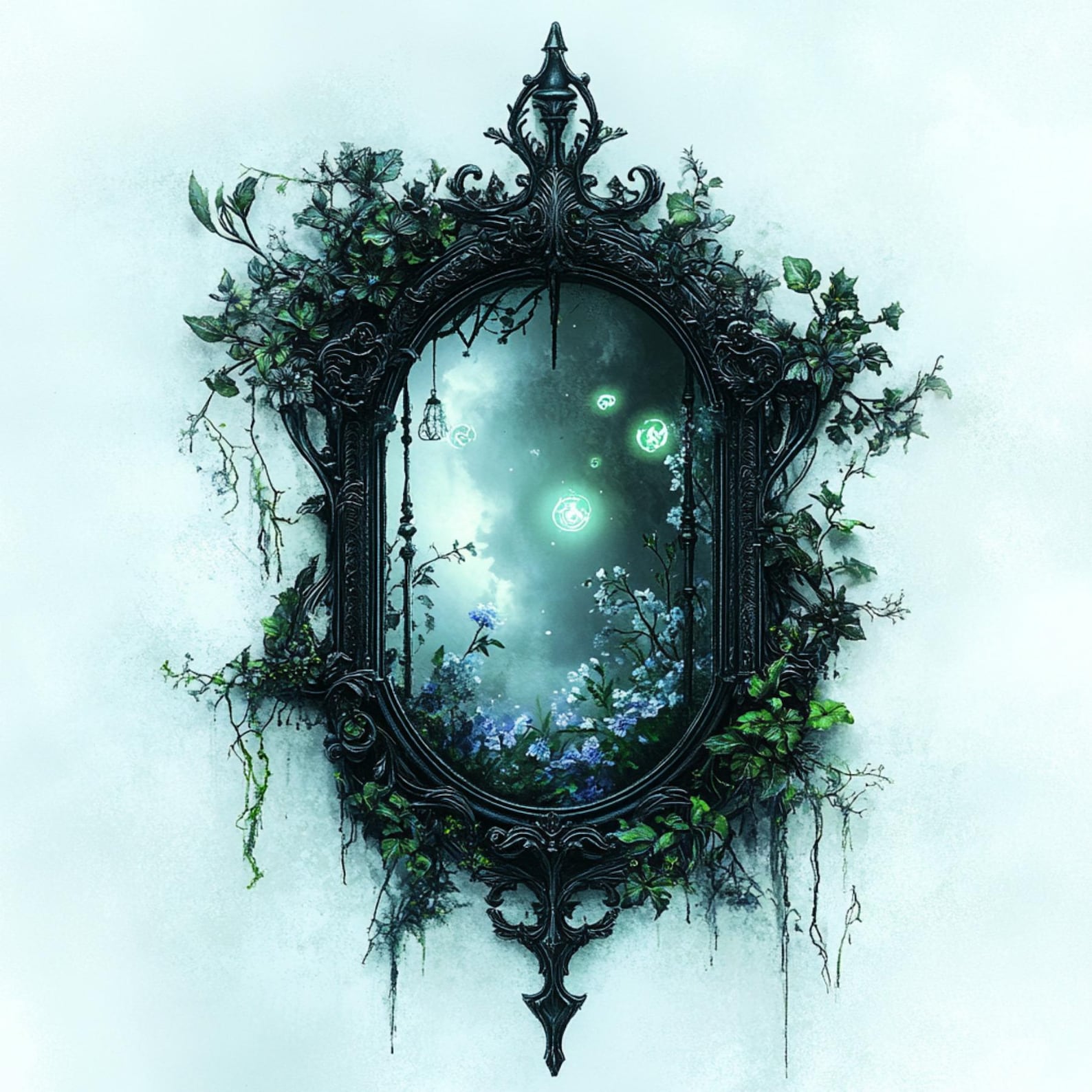 Gothic Mirror, Magic Mirror Art, Haunted Mirror, Dark Fairy Art ...