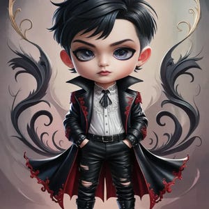 10 Goth Boy Clipart Images, Gothic Art, Gothic Trend, Goths, Chibi Boy ...