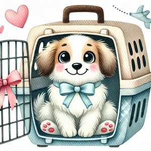Dog Adoption Art, Puppy Rescue Art, Adopt Dog Clipart, Cute Dog ...