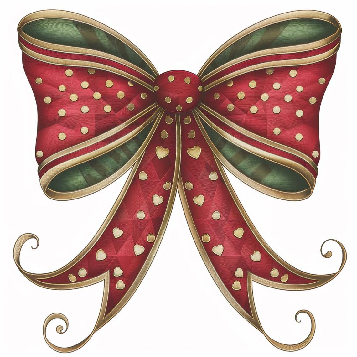 Noel Bow 1, Christmas Bow, Festive Ribbon, Holiday Bow, Red Bow, Green ...