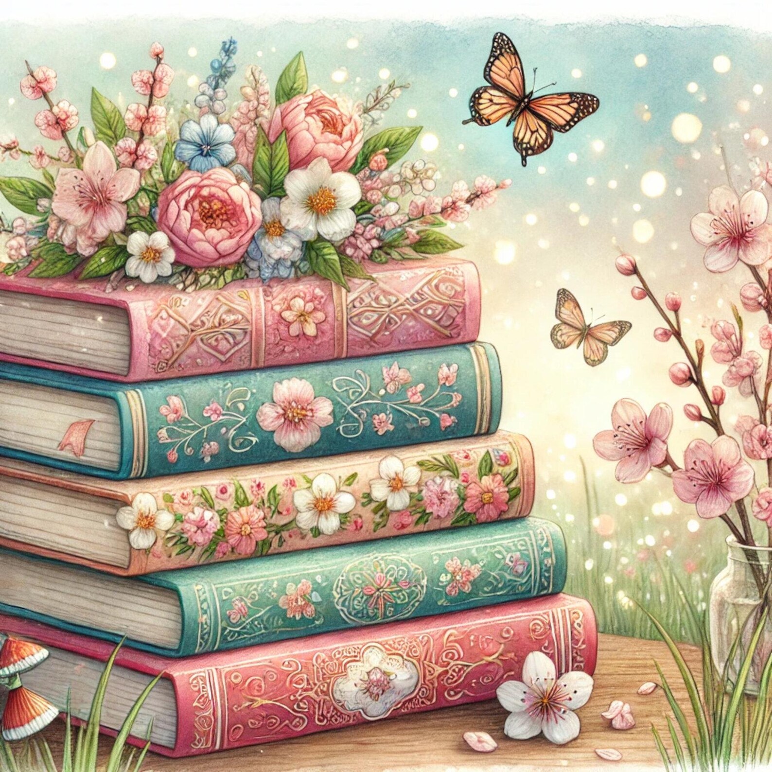 Seasonal Books, Book Clipart, Seasonal Book Covers, Whimsical Themes ...