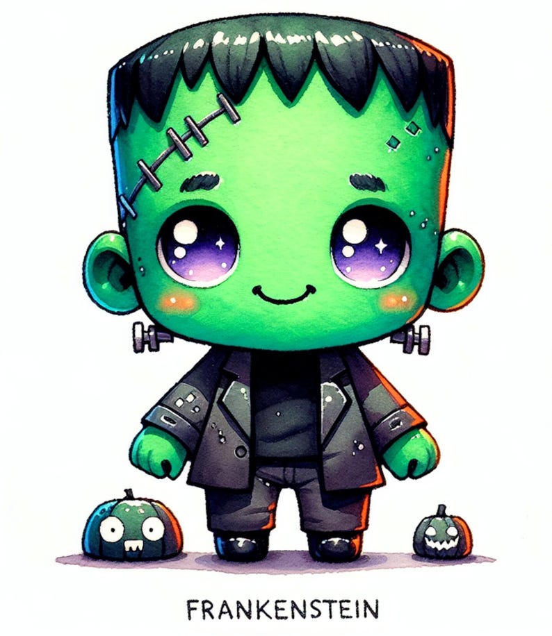 10 Cute Frankenstein Jpg, Frankenstein Jpg, Halloween Design Jpg, Fall ...
