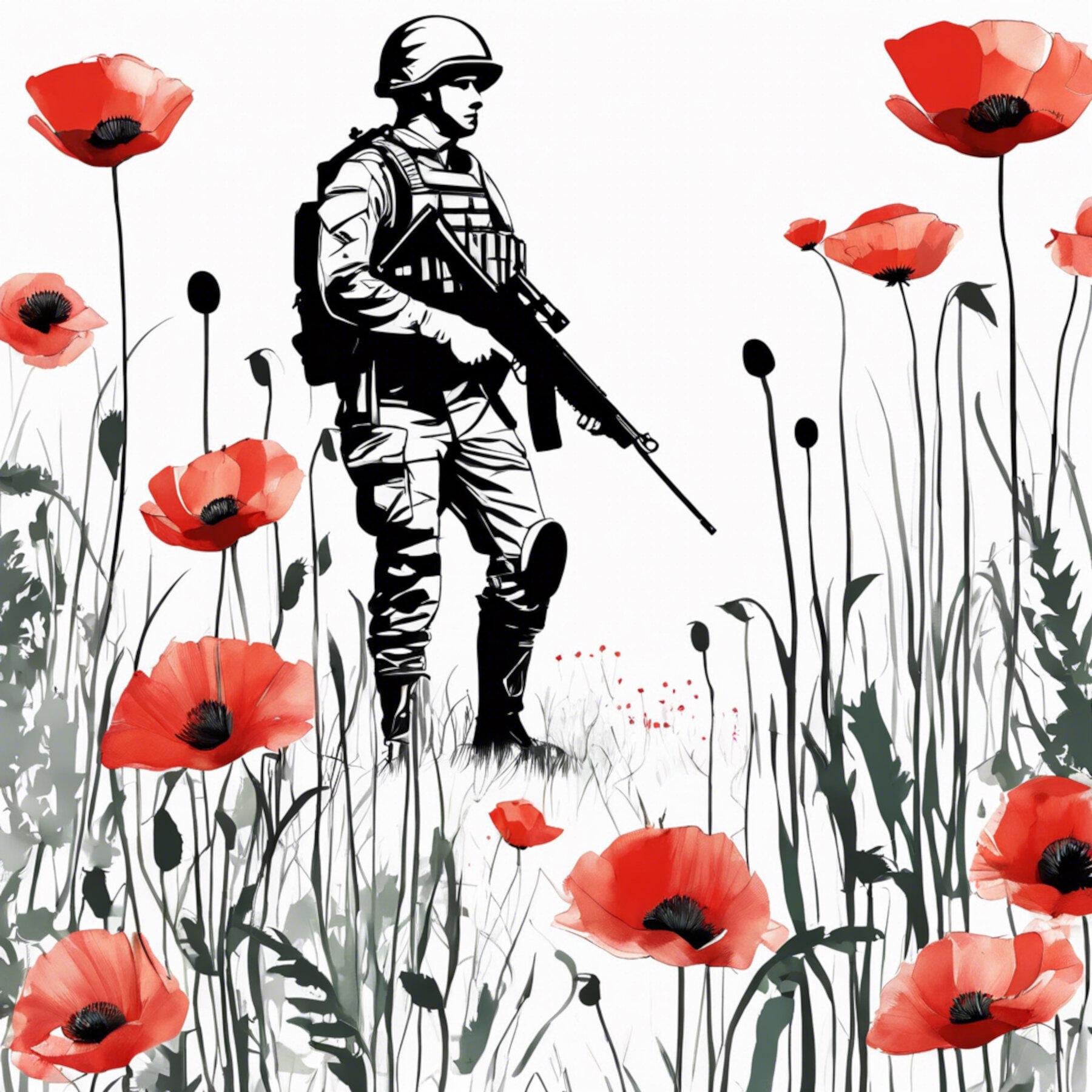 15 Remembrance Day Clipart JPG Files, Field of Poppies, WW1, WW2, We ...