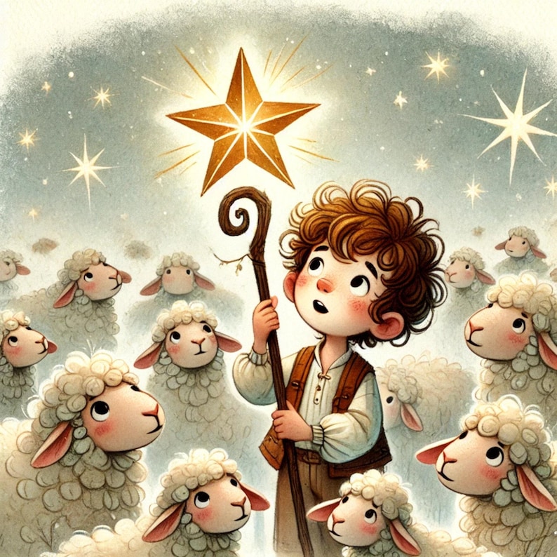10 While Shepherds Watch Their Flock, Nativity Clipart, Nativity Images ...
