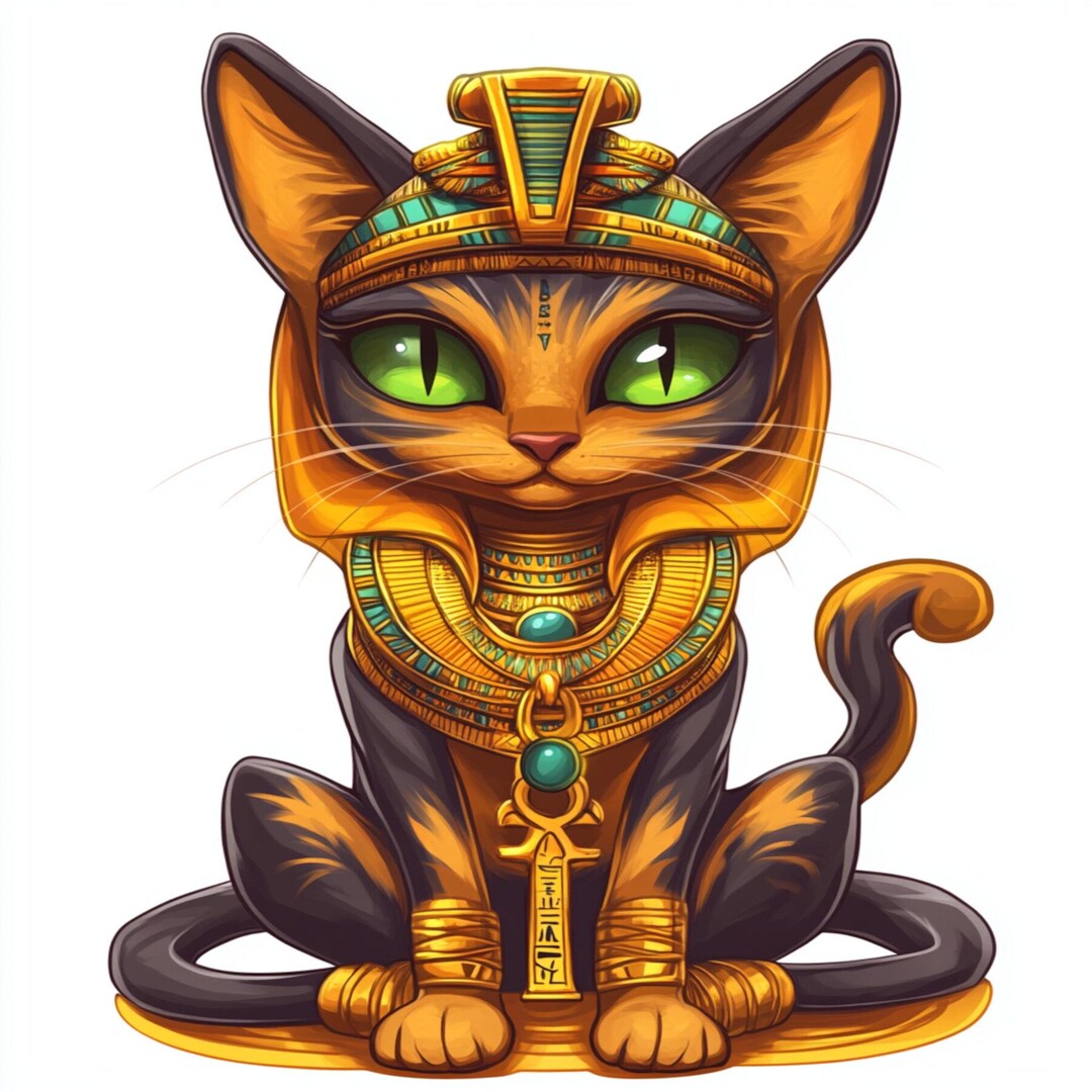 Sphynx Cats, Egyptian Cat Art, Pharaoh Cat, Anubis Cat Clipart, Sphynx ...