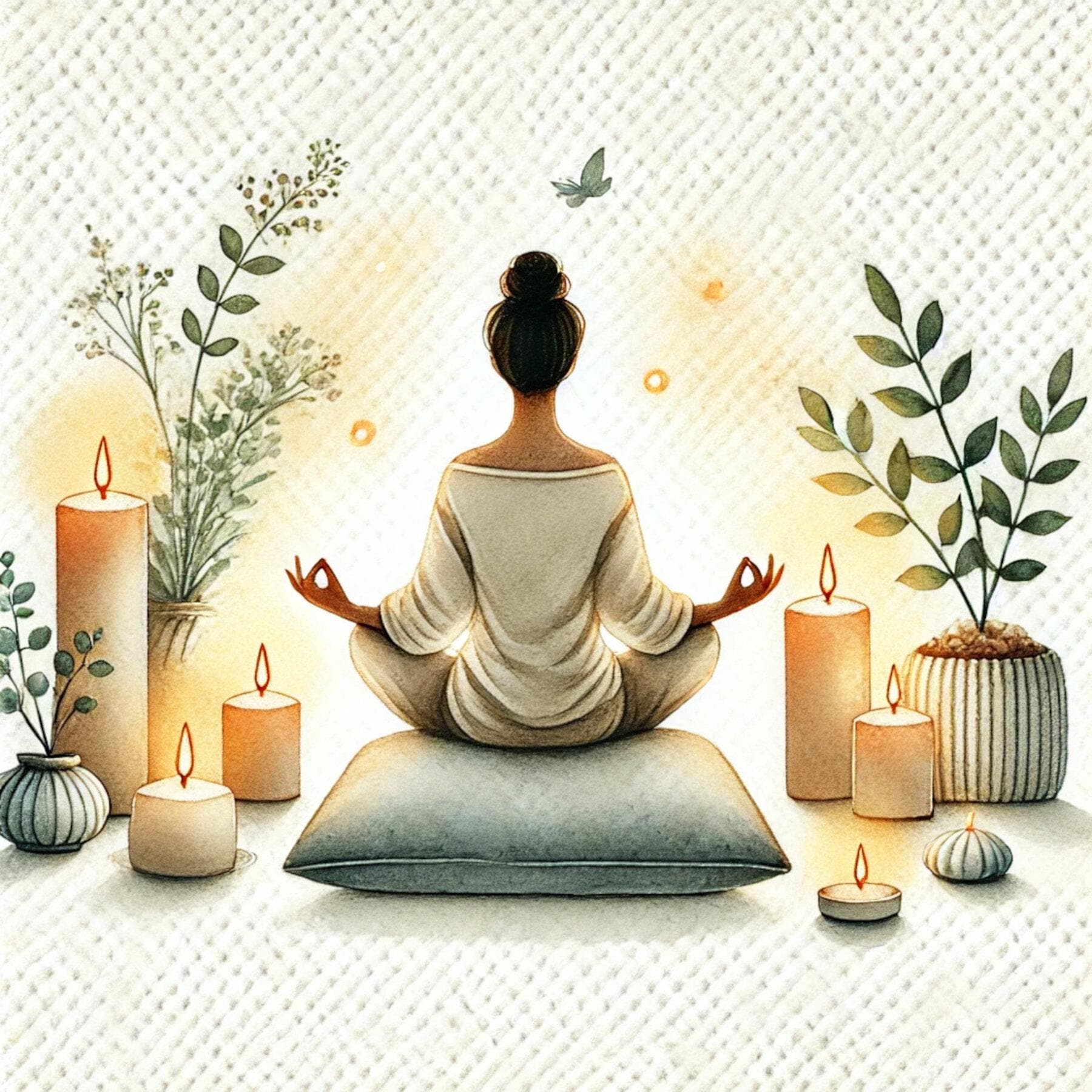 Meditation Moments, Meditation Art, Yoga Poses, Serene Spaces, Mindful ...