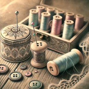 10 Vintage Sewing Clipart, Sewing Clipart, Vintage Aesthetics, Vintage ...