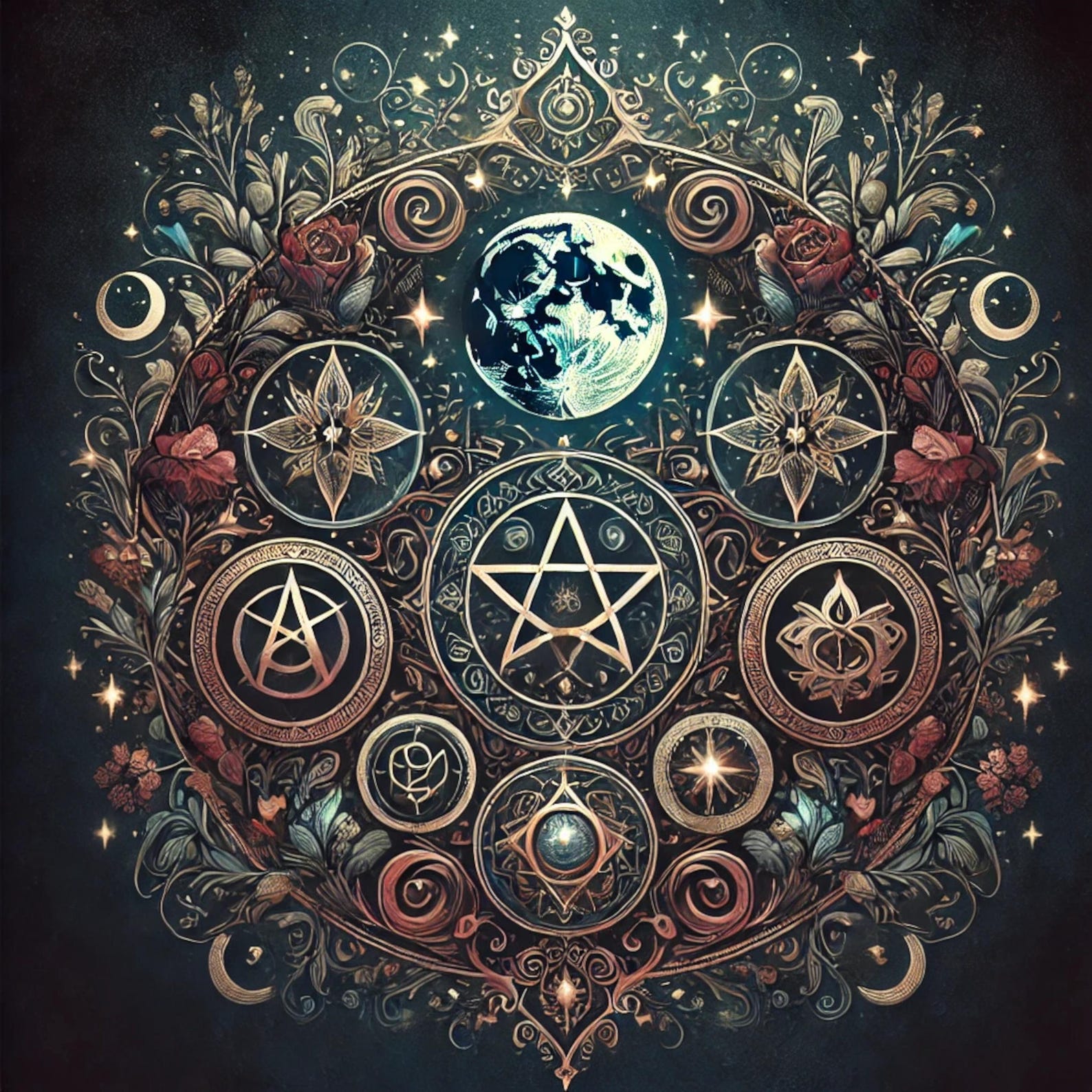 20 Mystical Symbols Clipart, Mystical Images, Magical Images, Stars ...