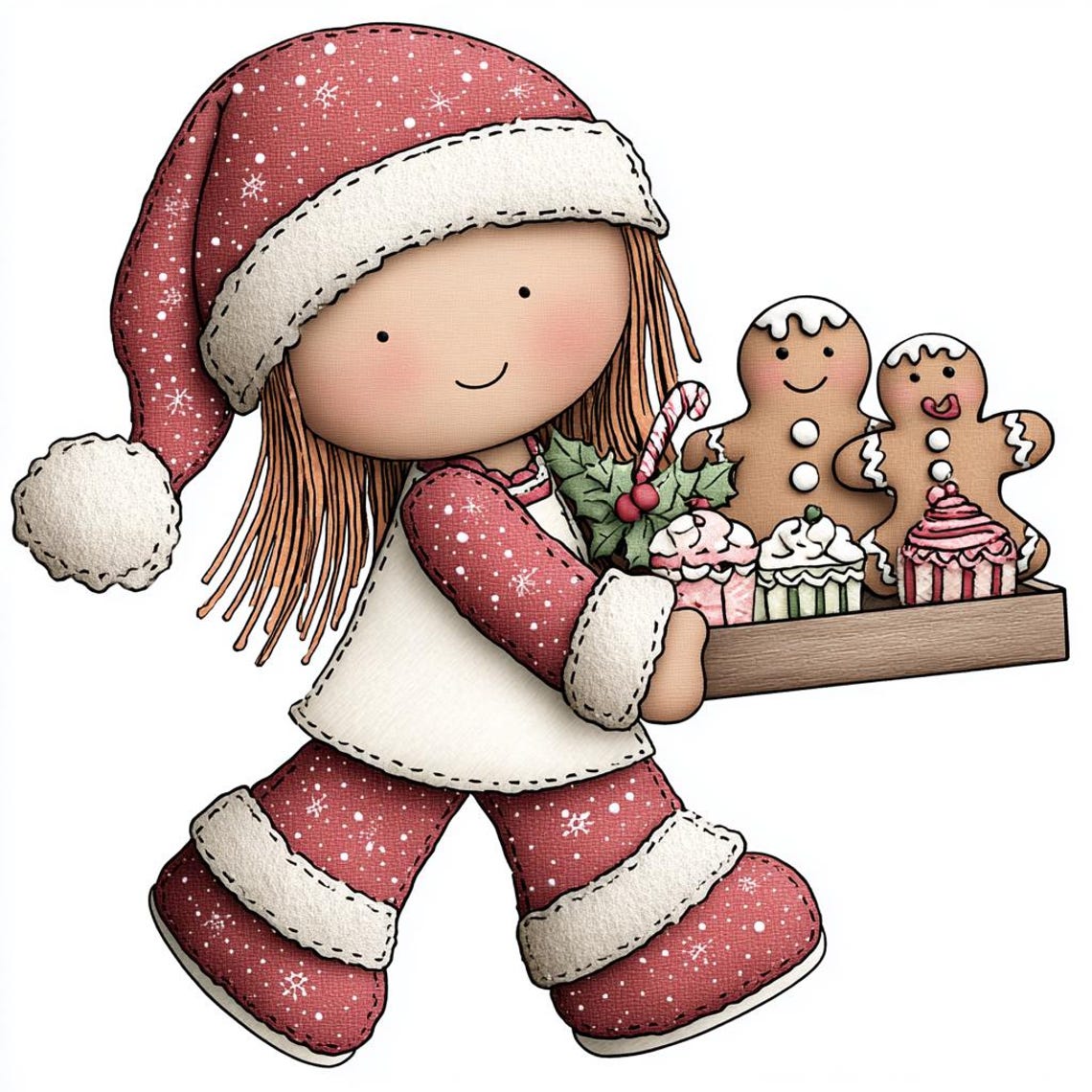 Gingerbread Girl, Holiday Treats, Cookie Gift, Festive Box, Cute ...