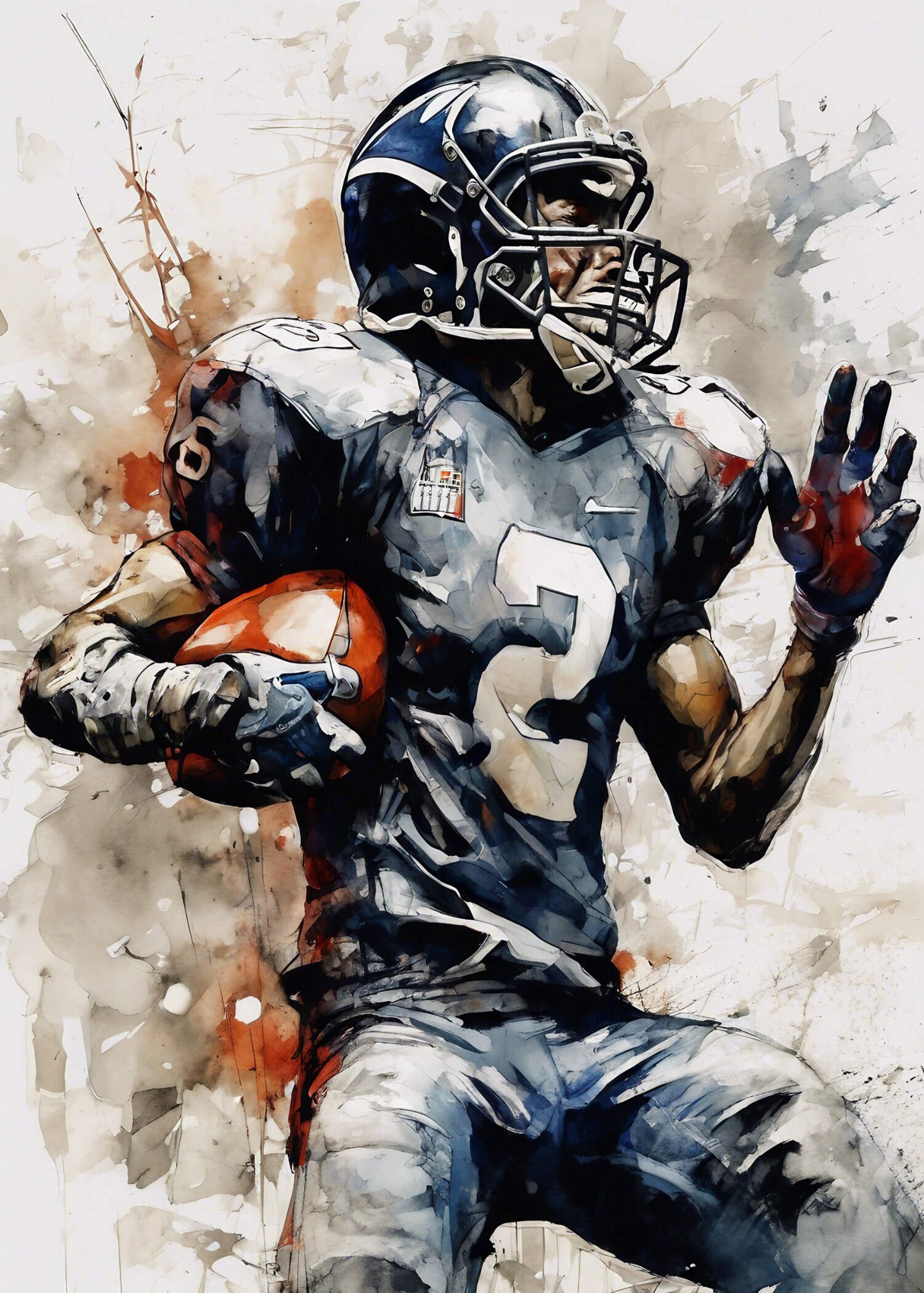 12 American Football Theme 5x7 Greeting Card Designs download - Etsy