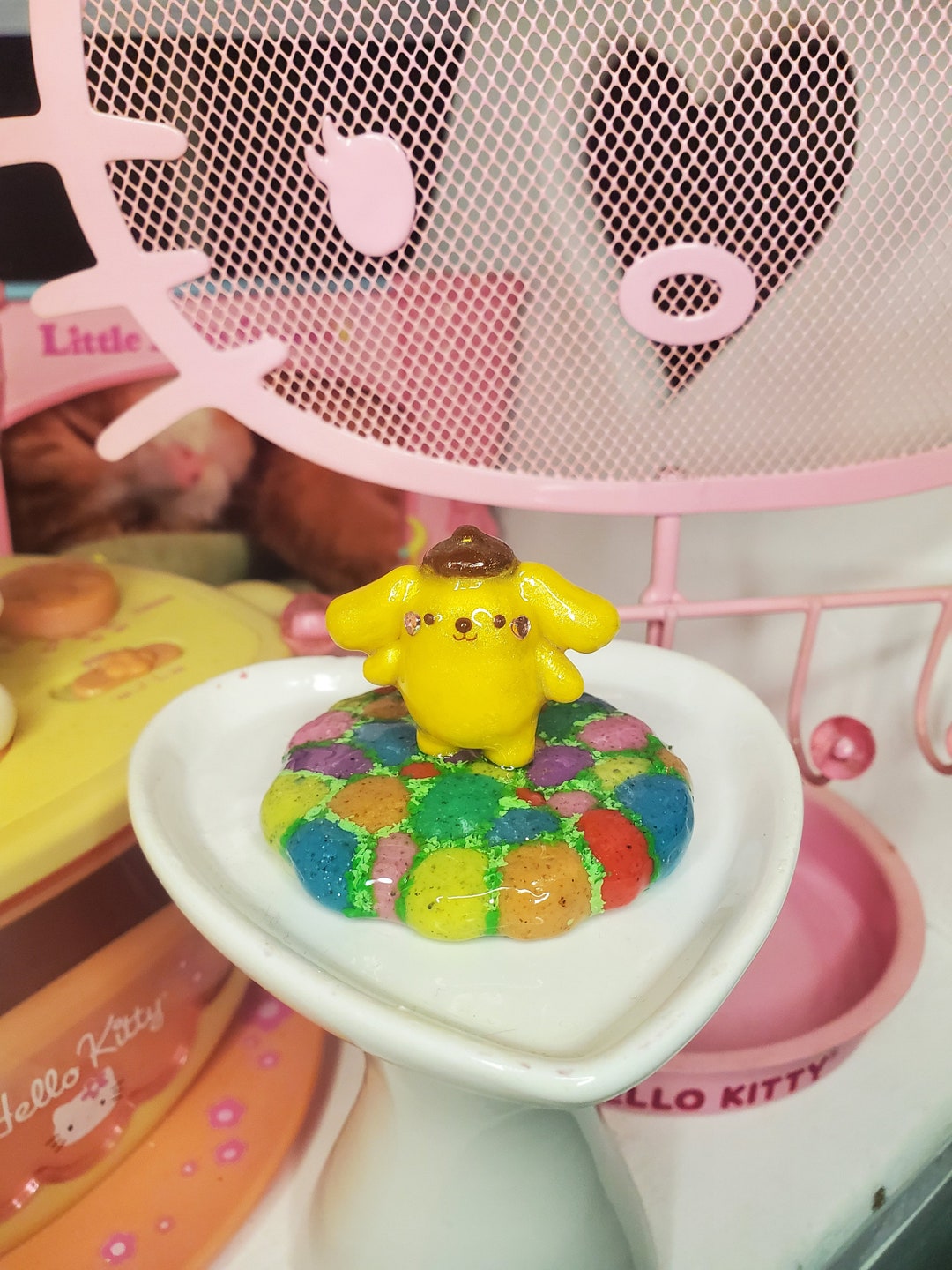 Pudding Puppy Rainbow Cobblestone Statue - Etsy