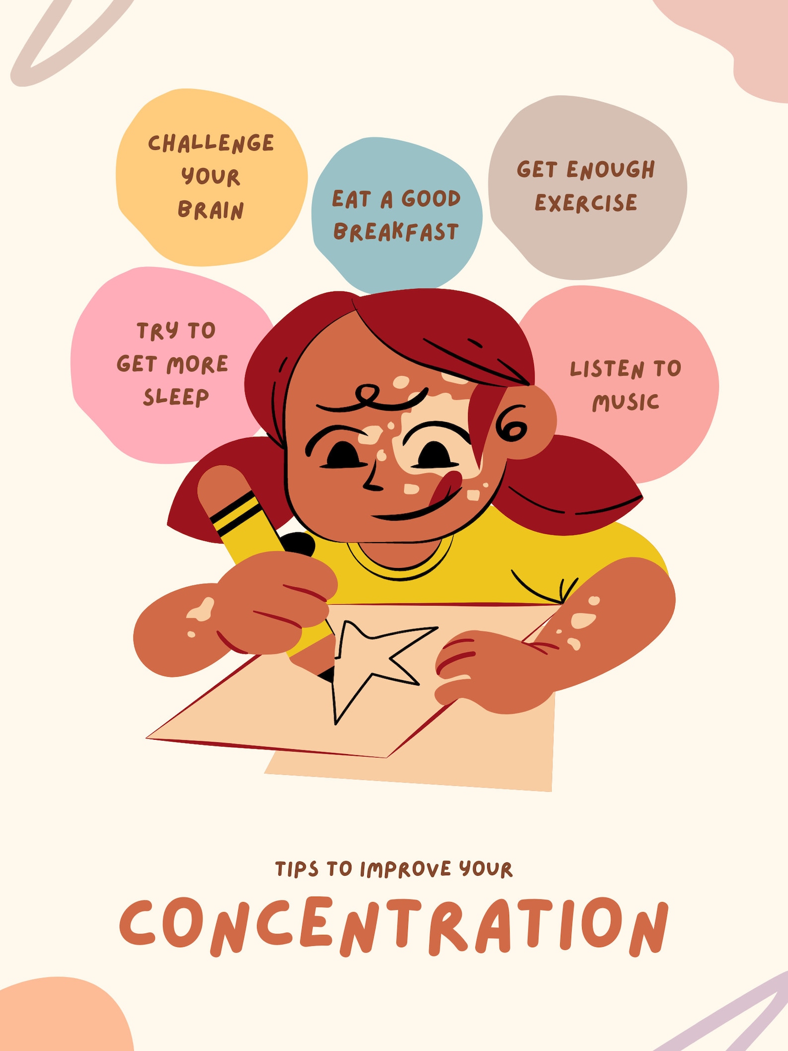 Tips to Improve Concentration Poster for Classroom - Etsy