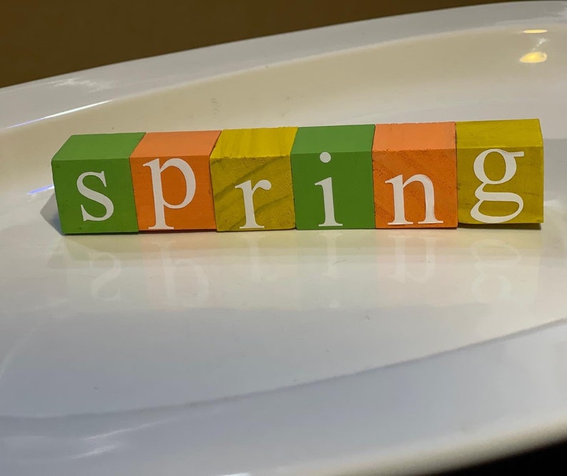 Hand Painted Mini Blocks - Etsy