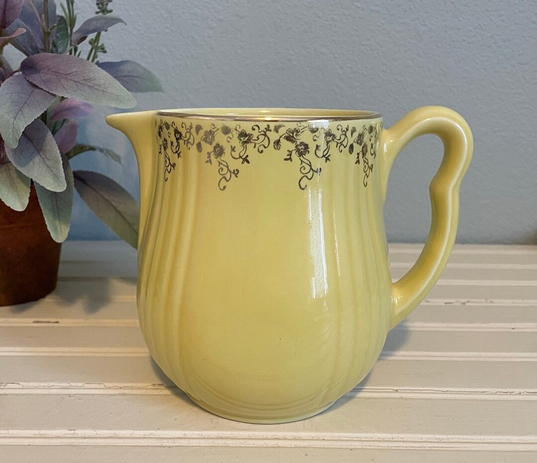 Yellow Hall's Pitcher - Etsy