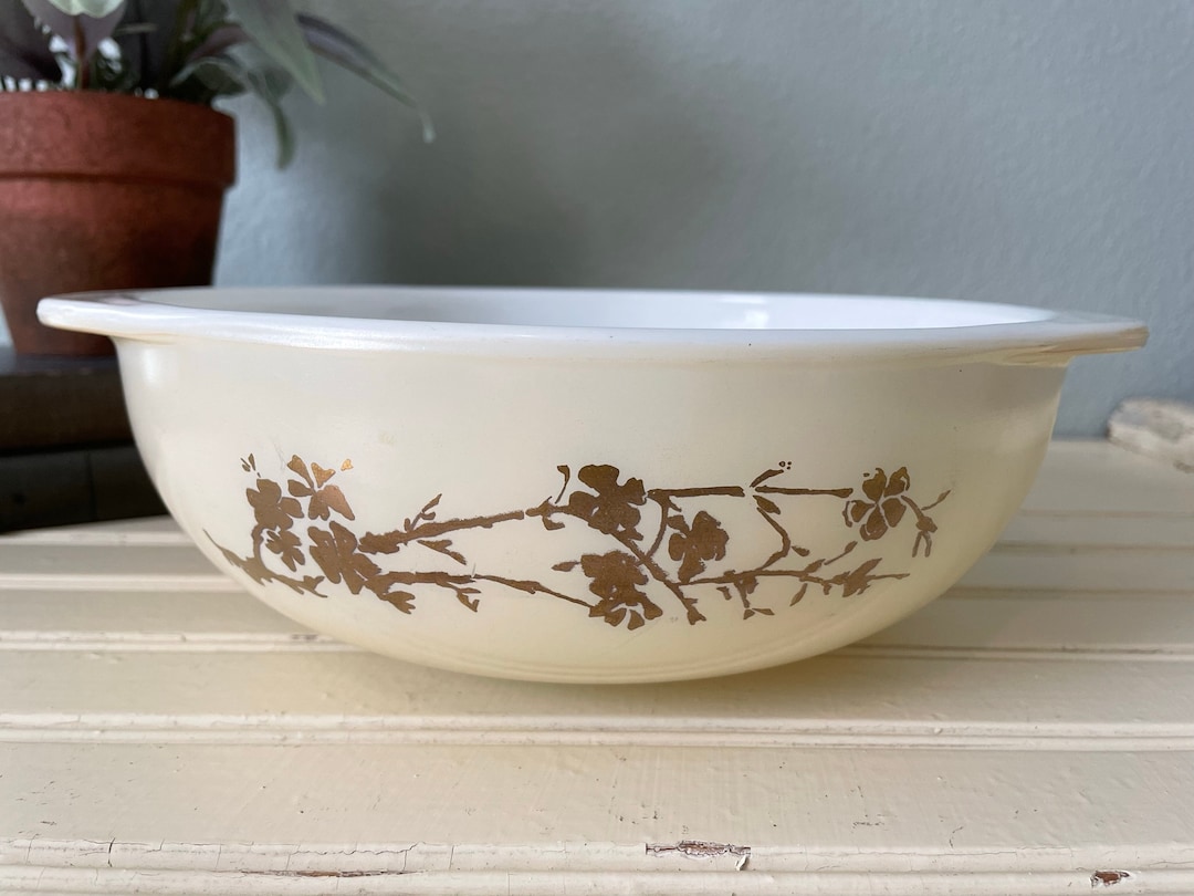 Golden Branch Pyrex Casserole Dish - 2 Quart - Etsy