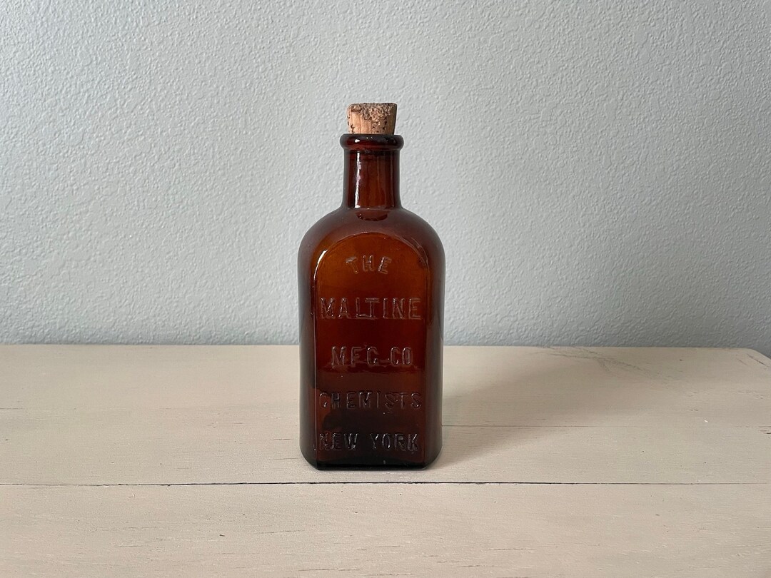 Maltine Mfg Co Glass Bottle - Etsy