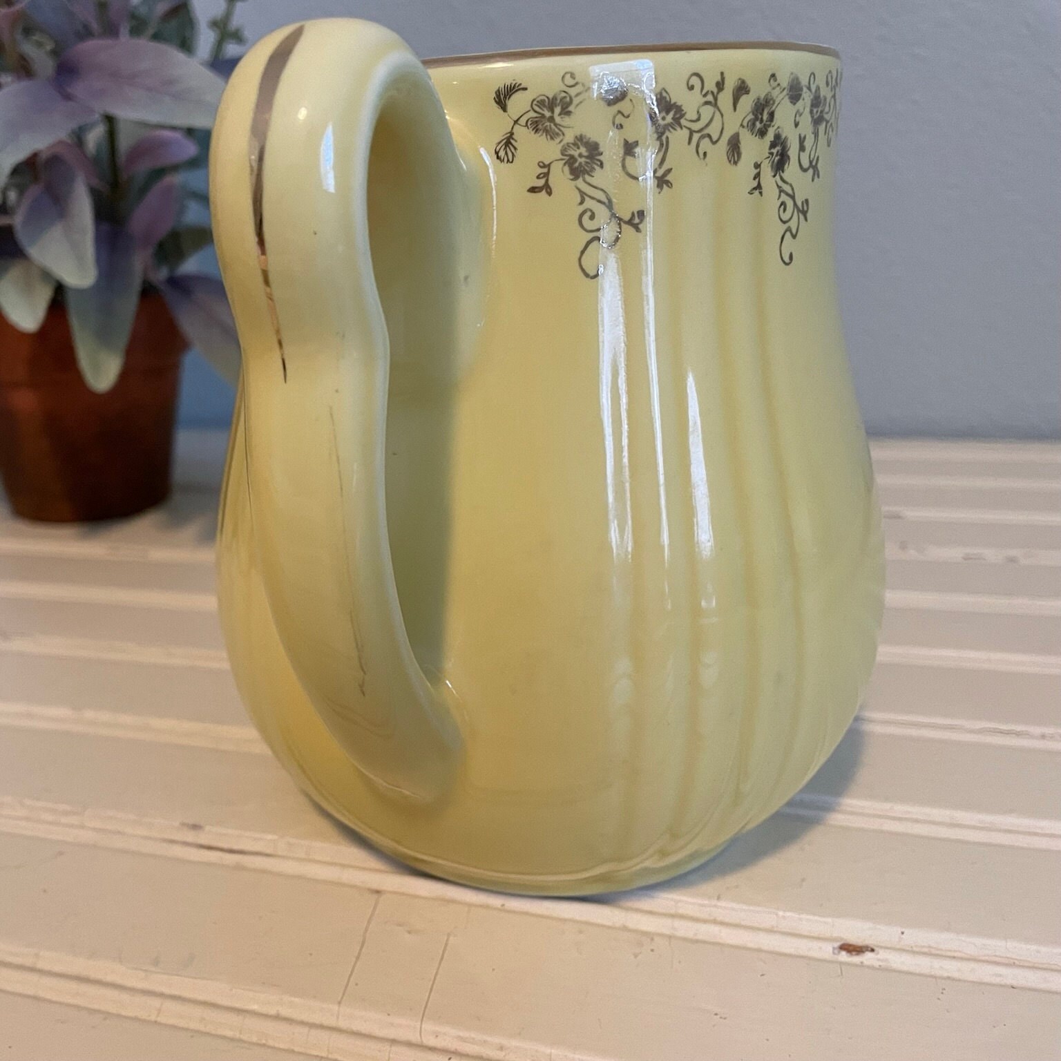 Yellow Hall's Pitcher - Etsy