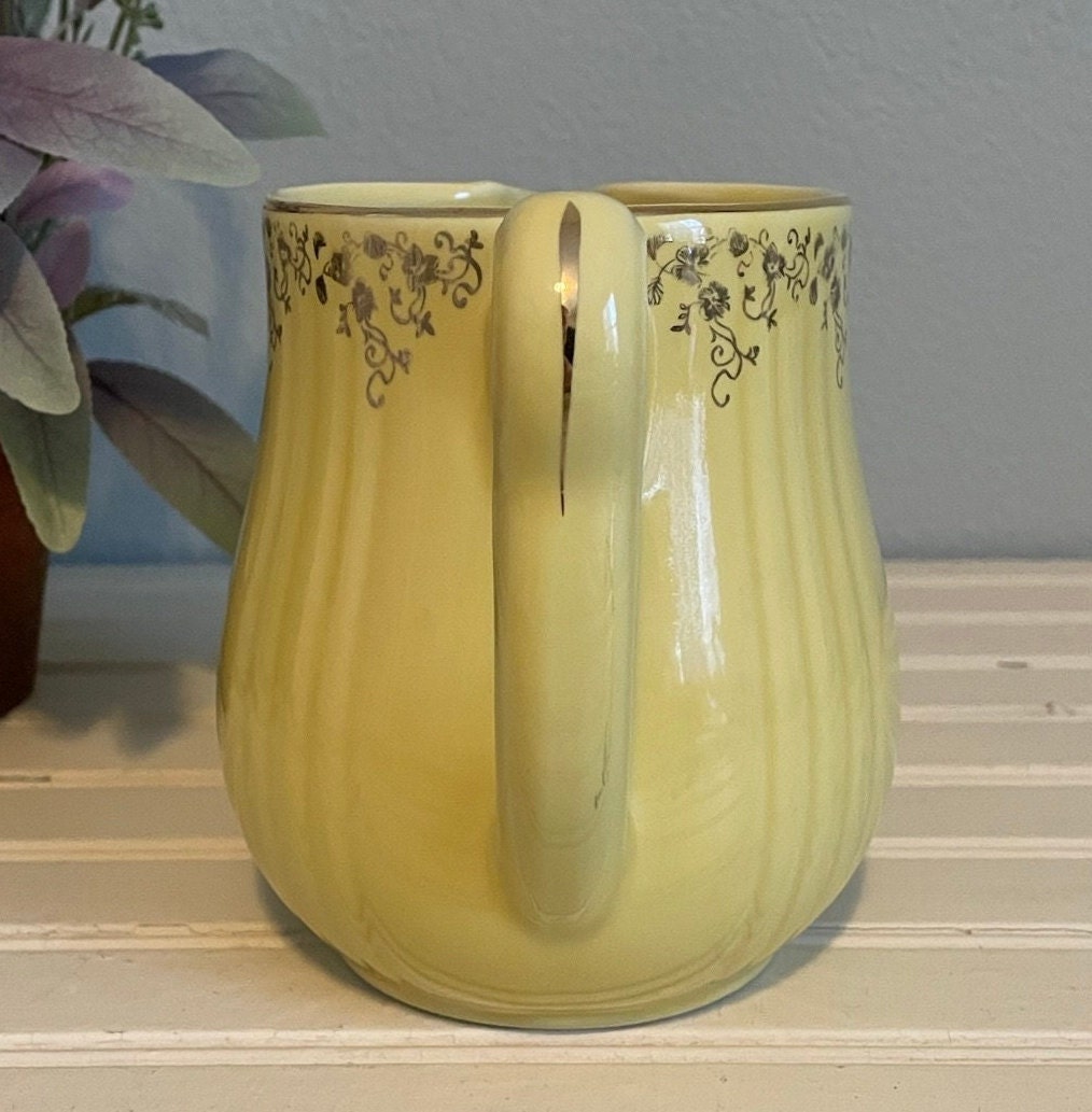 Yellow Hall's Pitcher - Etsy