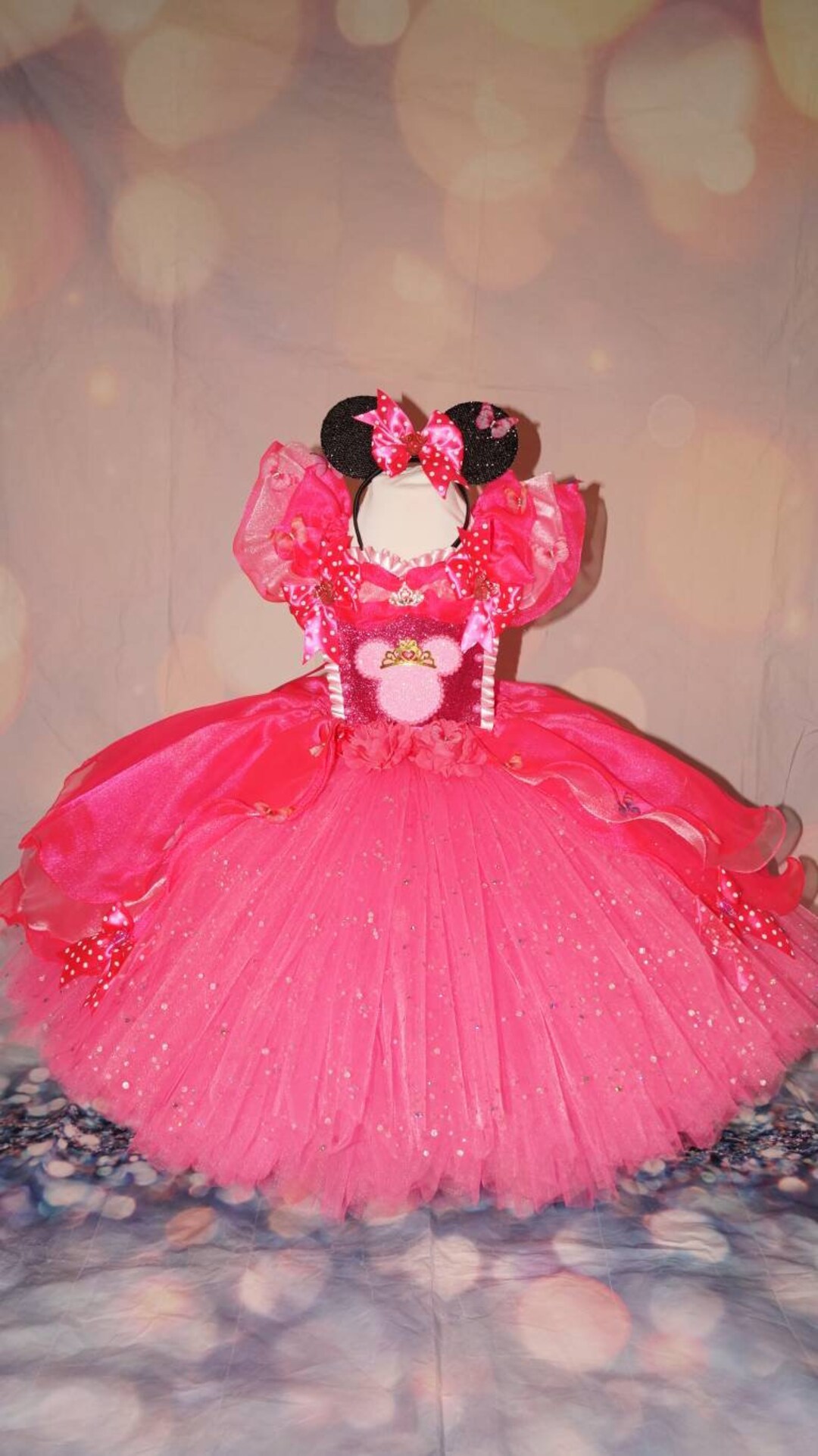 Princess Pink Butterfly Minnie Mouse Inspired Tutu Dress Pageant Ball ...