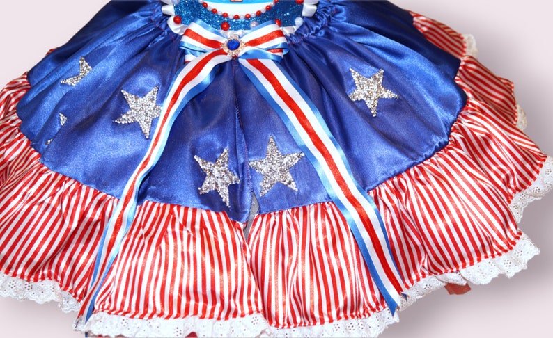 4th July Patriotic Independence Day American Flag USA Tutu Dress ...