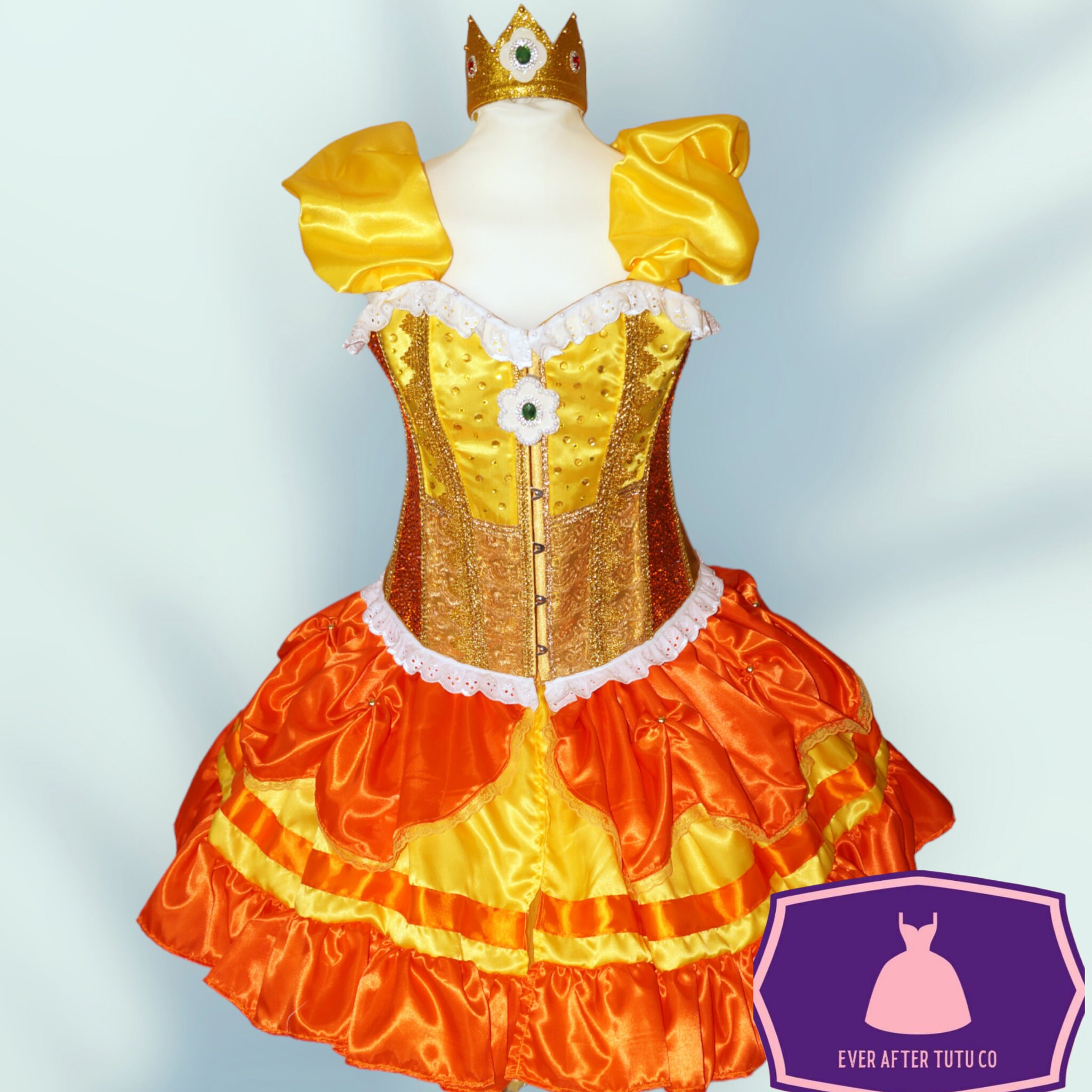 Adult Princess Daisy Super Mario Brothers Inspired Pink Tutu Dress ...