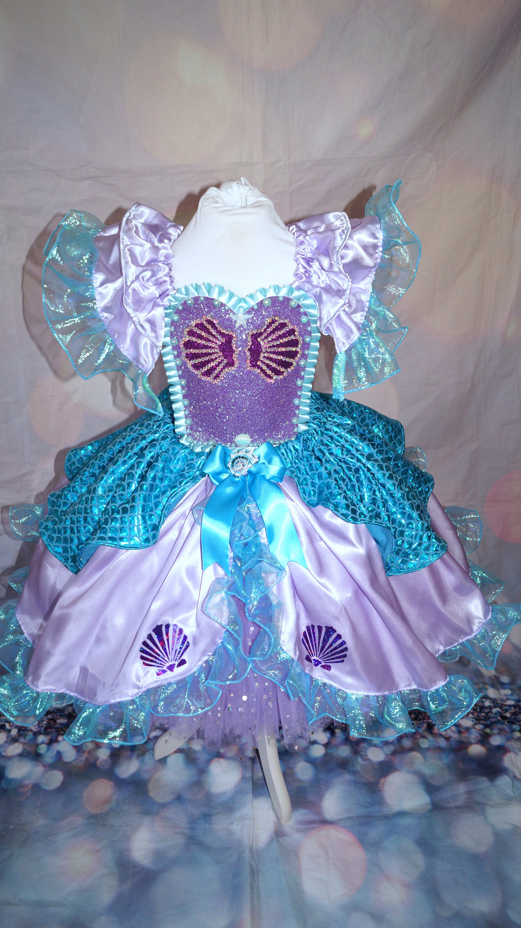 Princess Ariel the Little Mermaid Blue Shell Inspired Tutu Dress ...