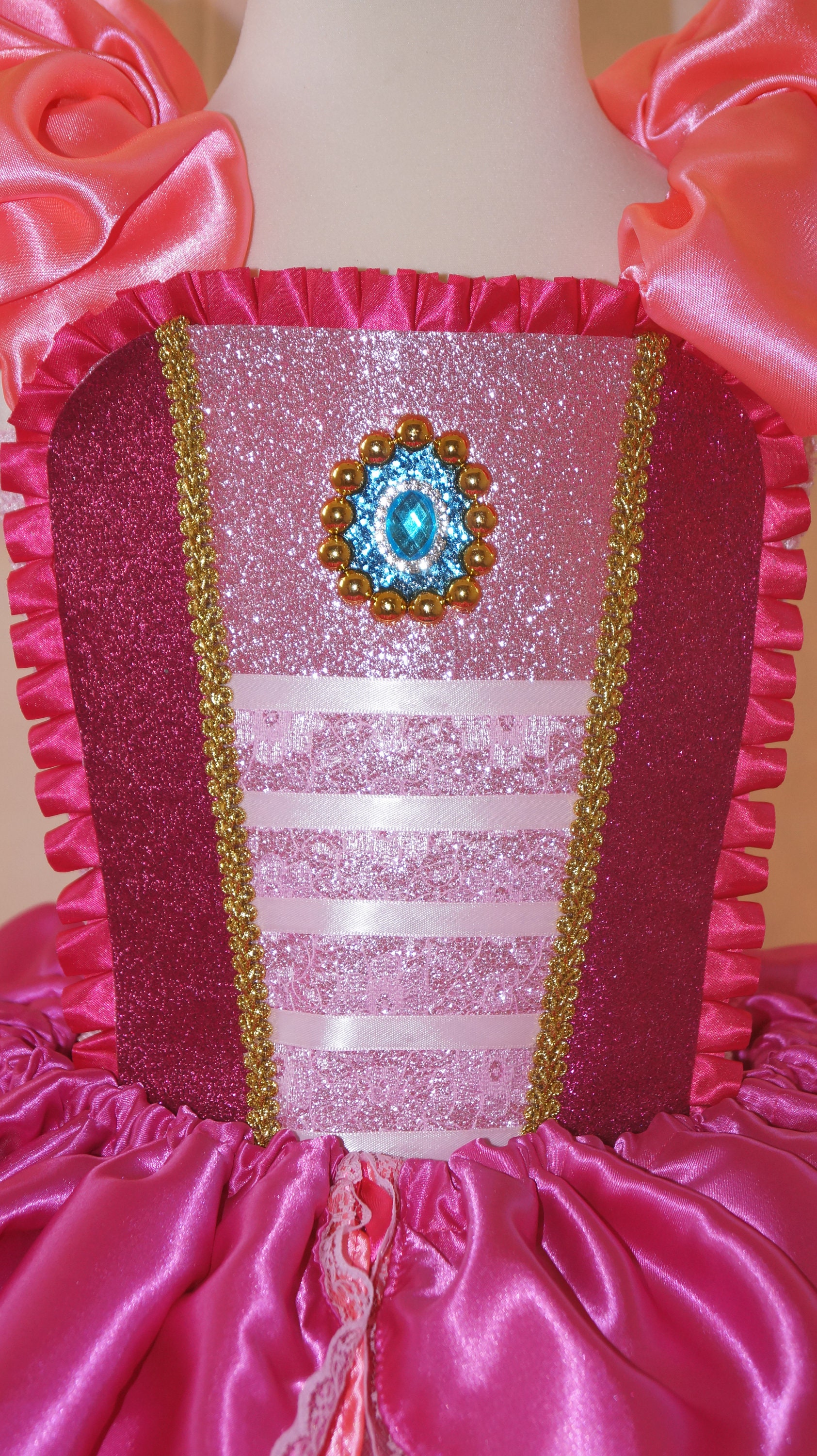 Princess Peach Super Mario Brothers Inspired Pink Tutu Dress - Etsy