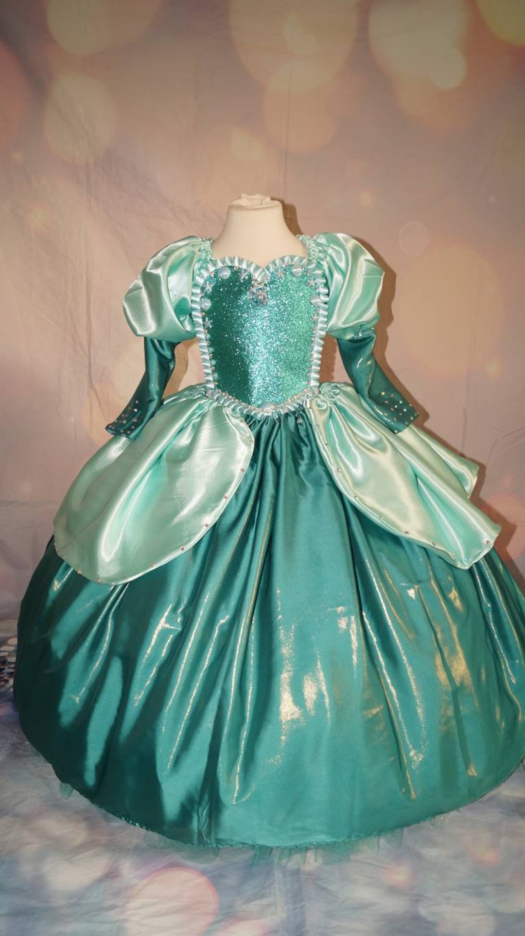 Princess Ariel the Little Mermaid Inspired Green Tutu Dress Pageant ...