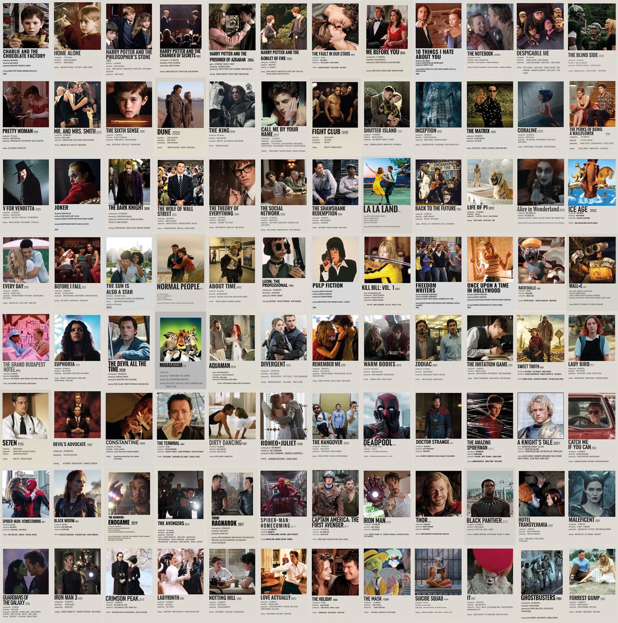 200 PCS | Movie Poster Wall Collage Kit | Movie Poster Aesthetic Photo ...